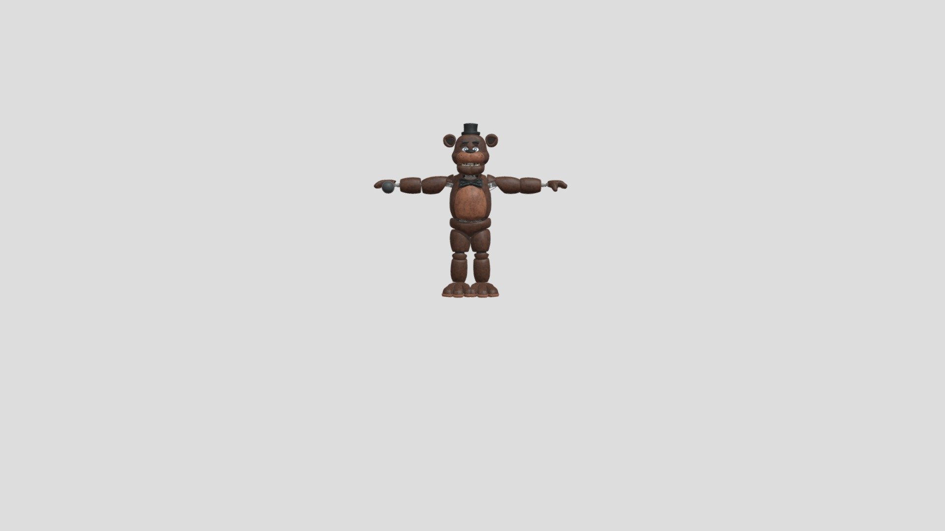 Movie Freddy - Download Free 3D model by dwall8611 [4d0f8bb] - Sketchfab
