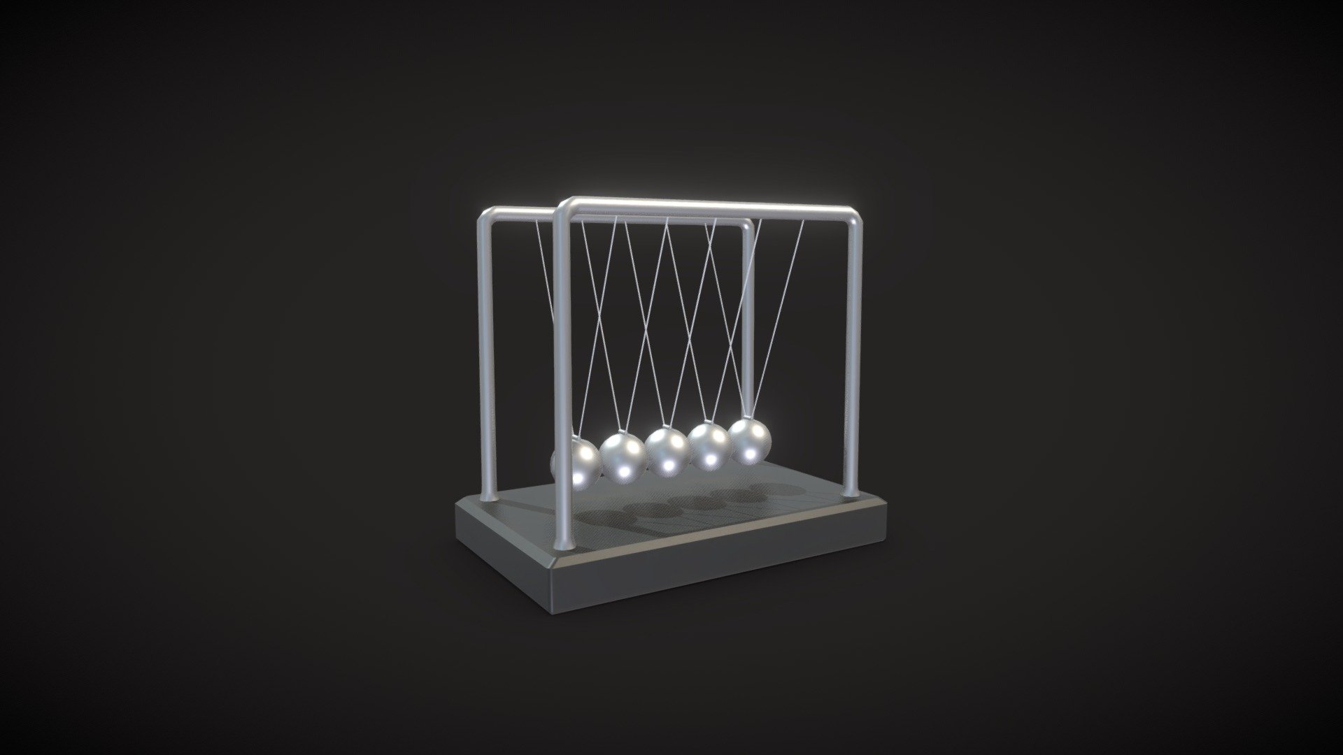Newton's Cradle - Download Free 3D model by ShannahPalmer [4d106d4] - Sketchfab
