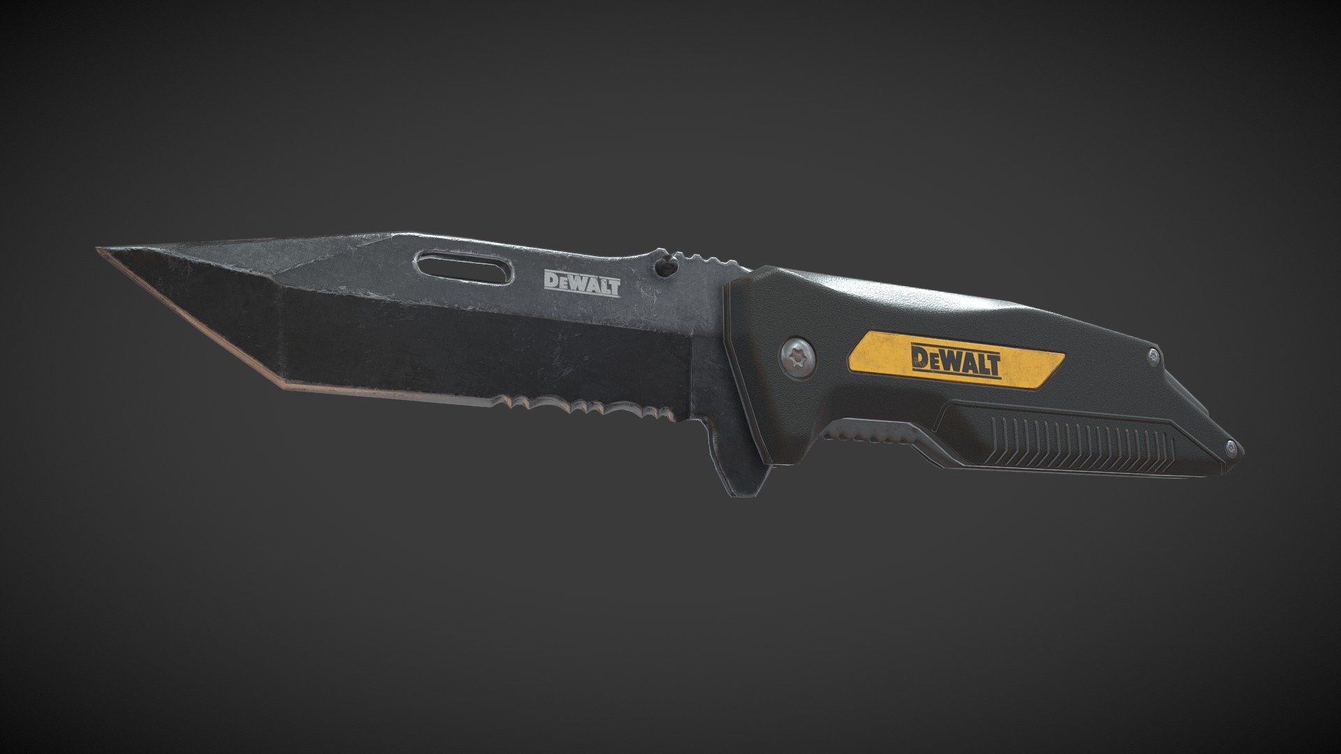 Folding Pocket Knife - 3D model by Delphine Decuyper (@delphinedc ...