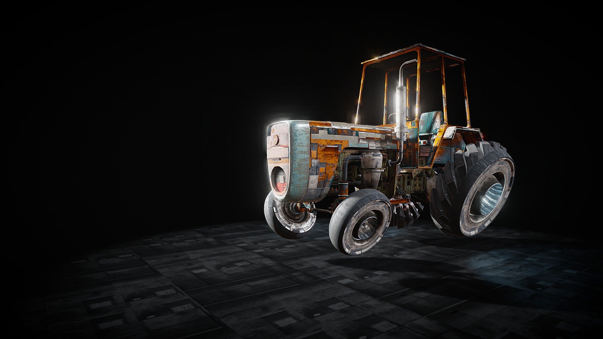 SciFi Tractor - Download Free 3D model by vslite [4d13083] - Sketchfab