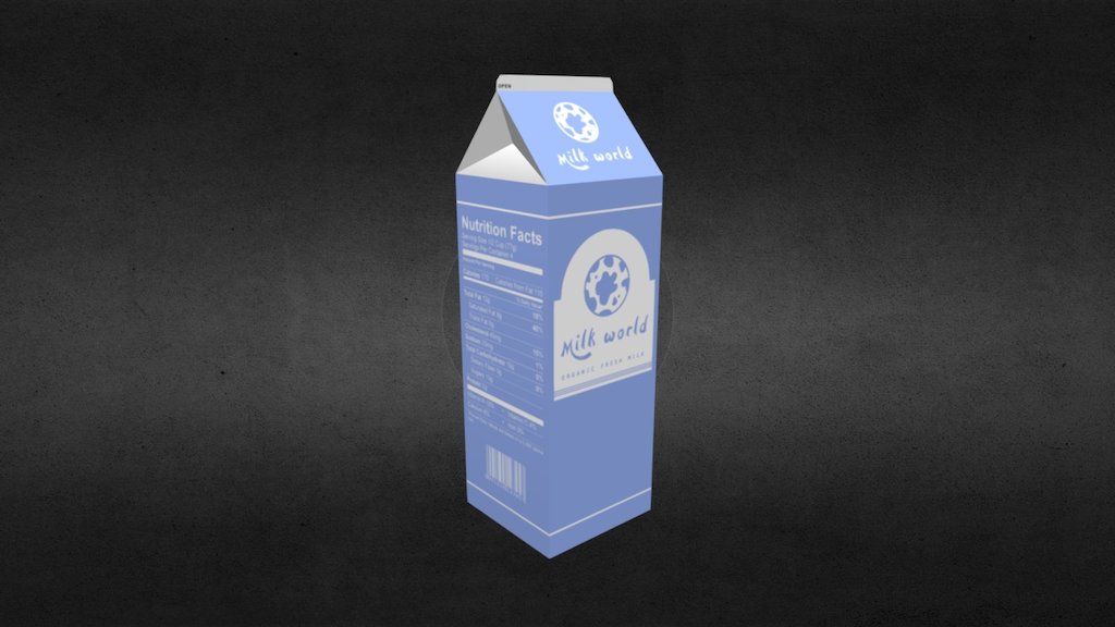 Milk Box - 3D model by BrajucaProductions [4d131b6] - Sketchfab