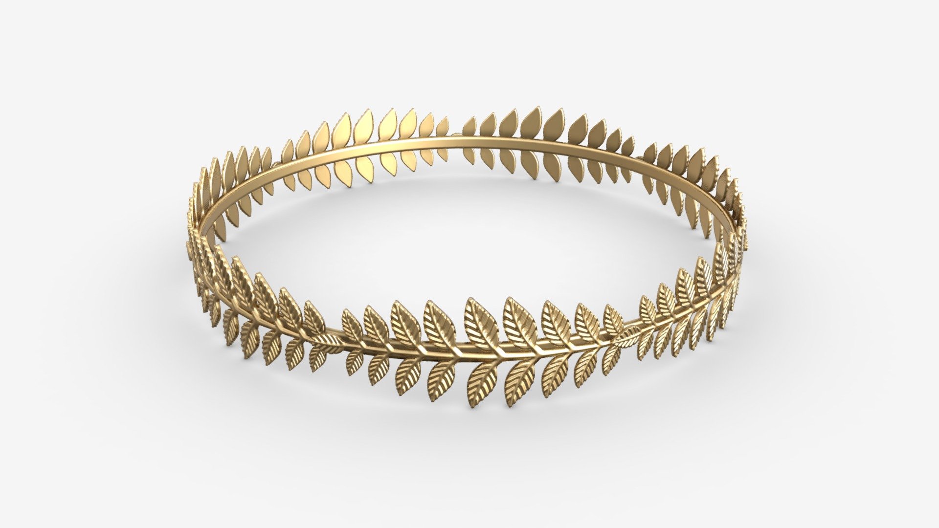 Olive Branch Headband Gold Crown - Buy Royalty Free 3D model by HQ3DMOD ...