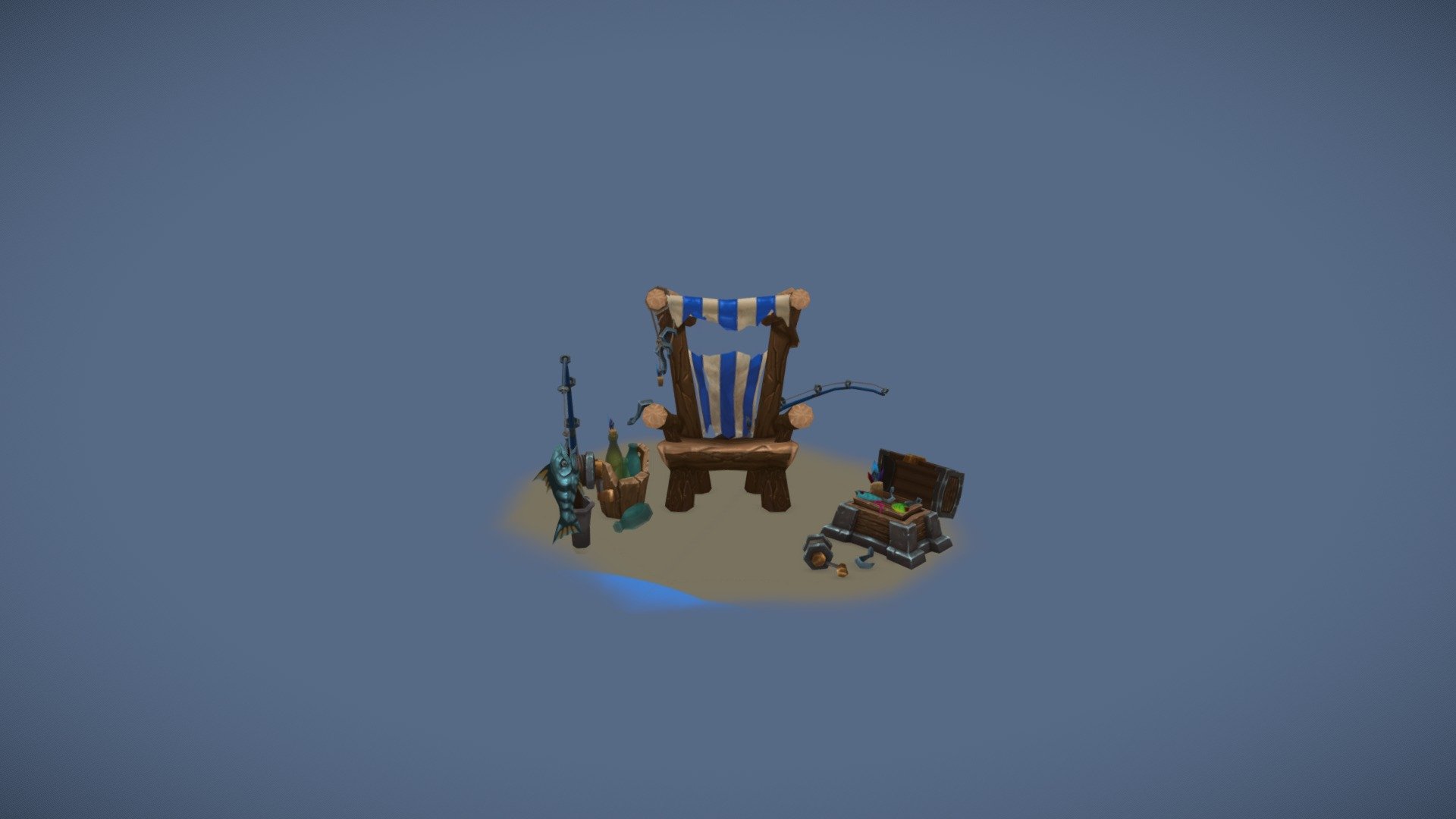 Gone Fishin - 3D model by matkolbeckart [4d14a8d] - Sketchfab
