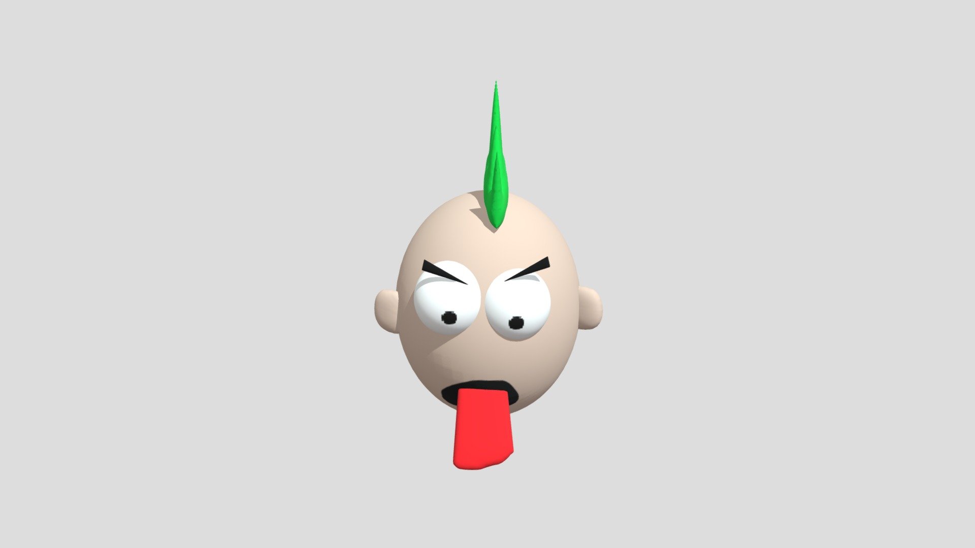 Simple Punk Head - Download Free 3D model by Alejitao [4d15f07] - Sketchfab