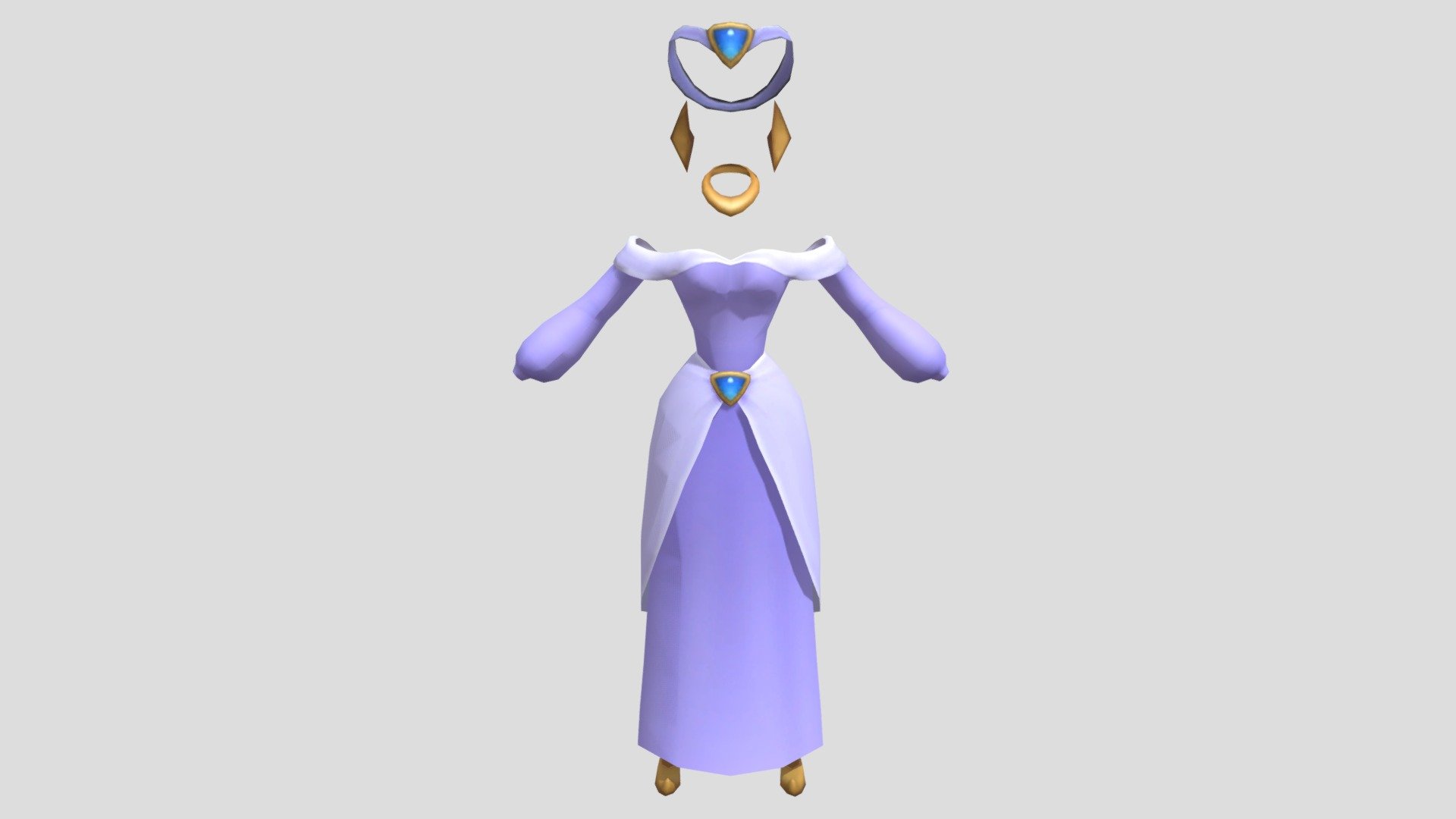 Princess Jasmine Purple Clothes - Download Free 3D model by Princess ...