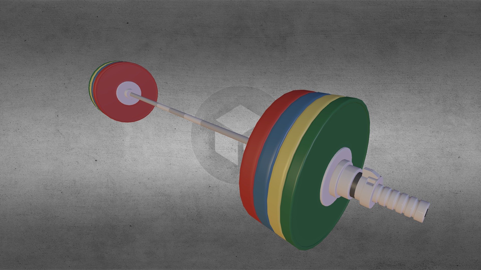 Olympic barbell - 3D model by TrueCryer [4d19b65] - Sketchfab
