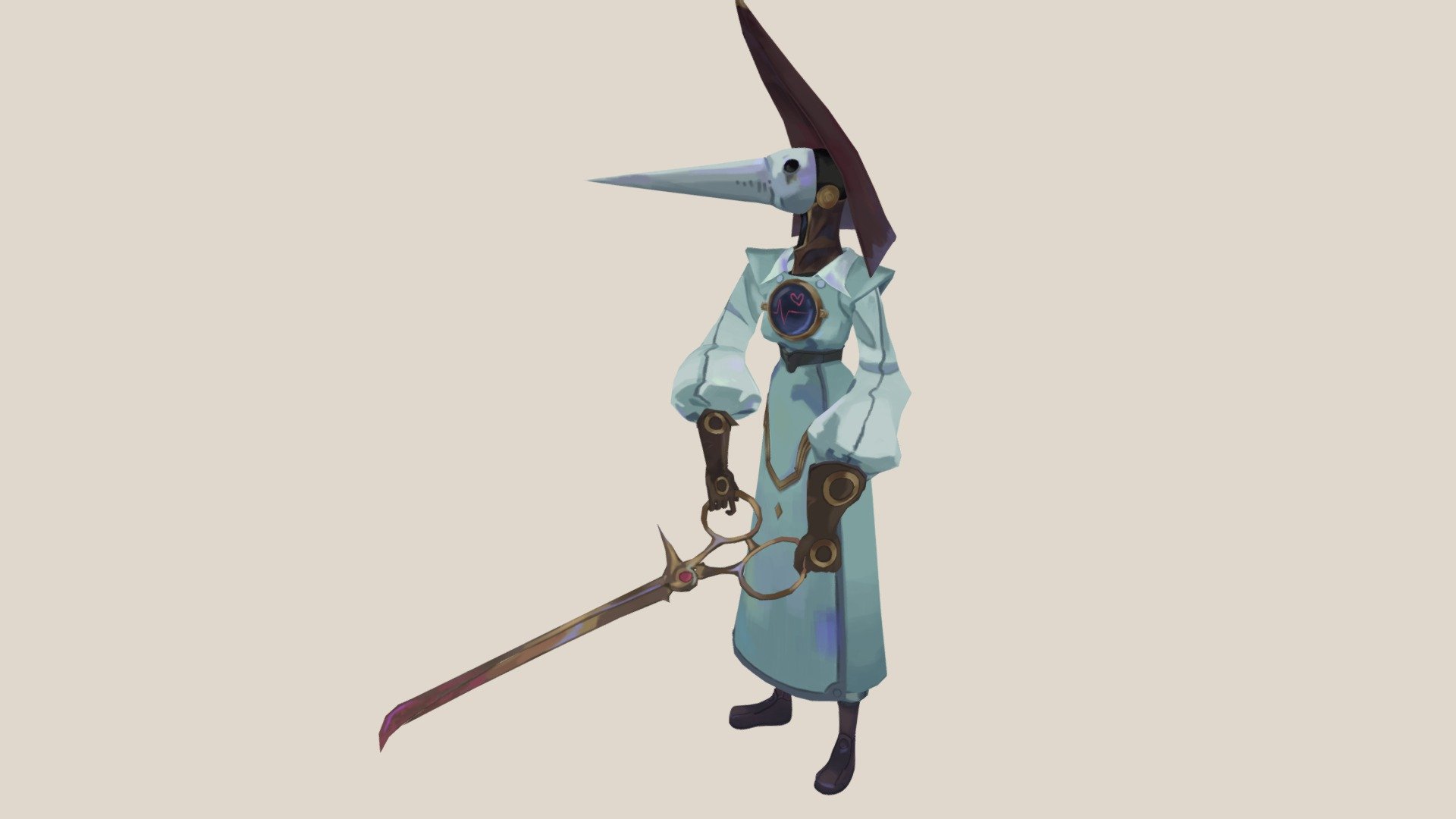 Stylized Plague Doctor - 3D model by palomavi [4d1a4bb] - Sketchfab