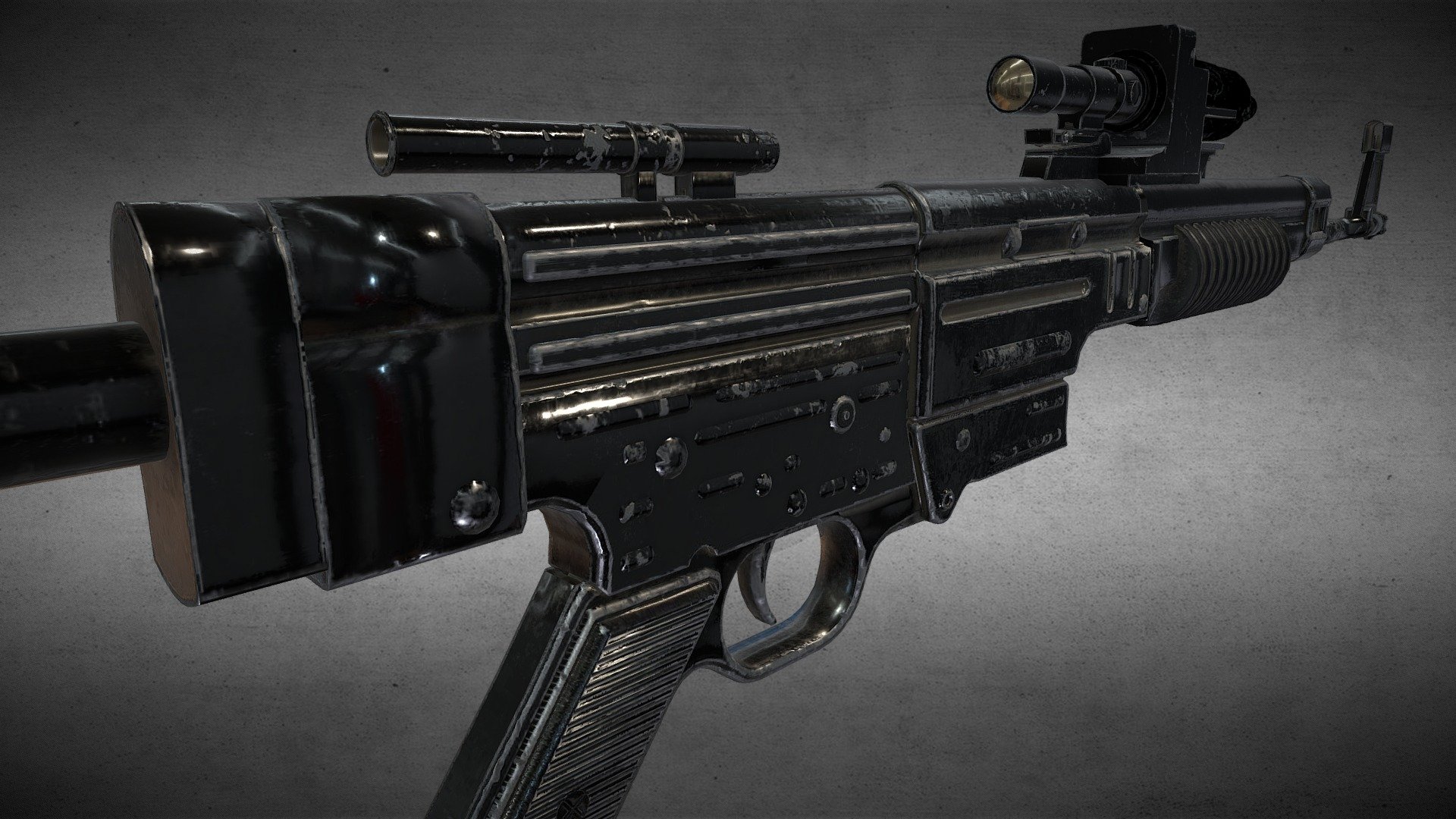 A-295 / A280C Blaster Rifle - 3D model by Zeus (@ZeusAlmighty) [4d1a8e7 ...