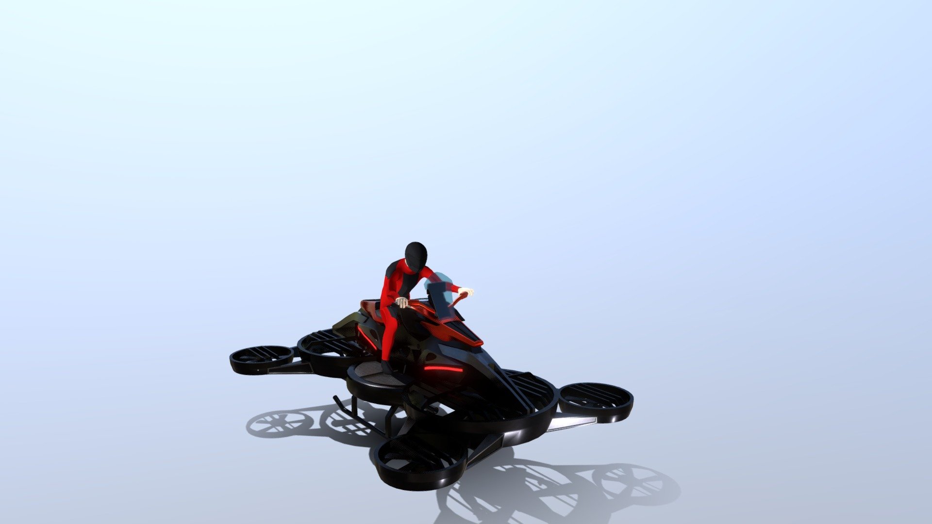 Helix Heli Hoverbike - 3D model by Charles Smith (Blitz Mobile Apps) (@BlitzMobileApp) [4d1db63 ...