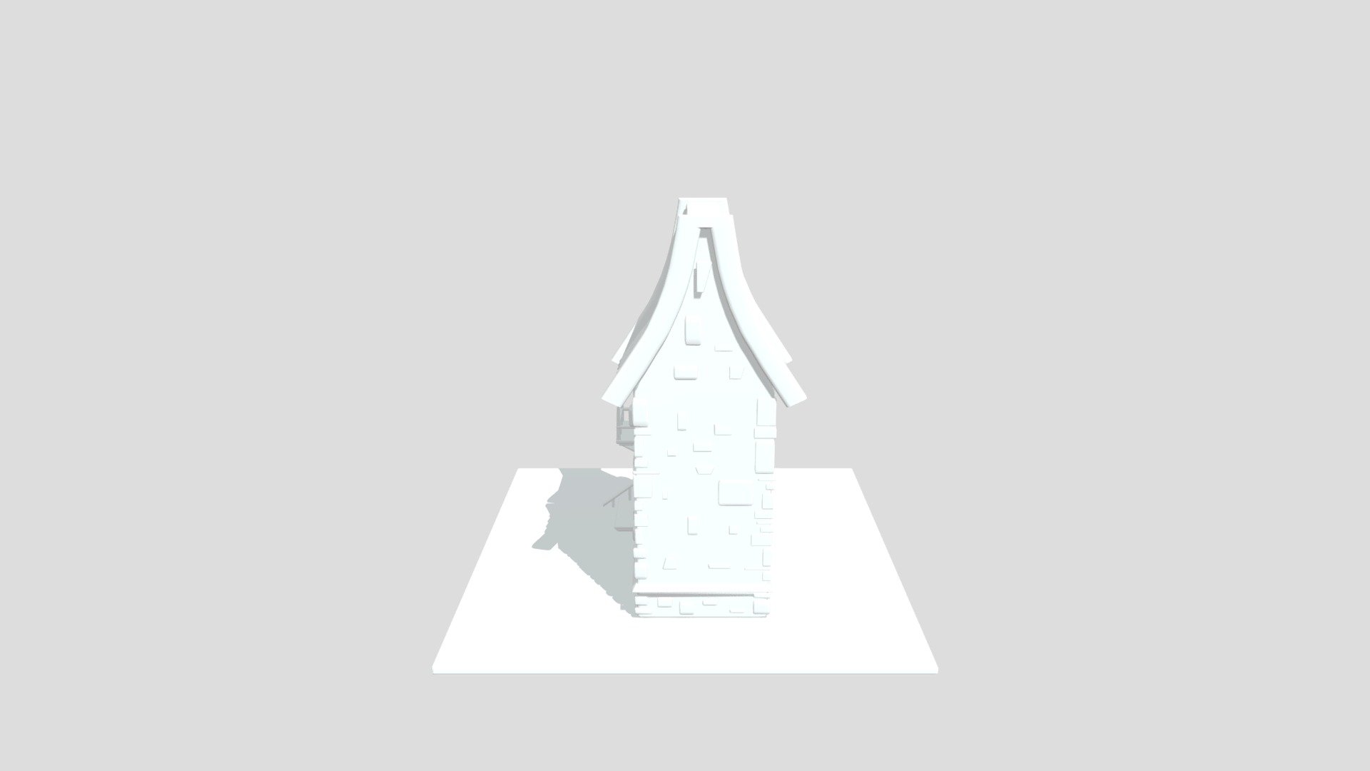 Brick House (Untextured) - 3D model by Vincent.Hung [4d1ea03] - Sketchfab