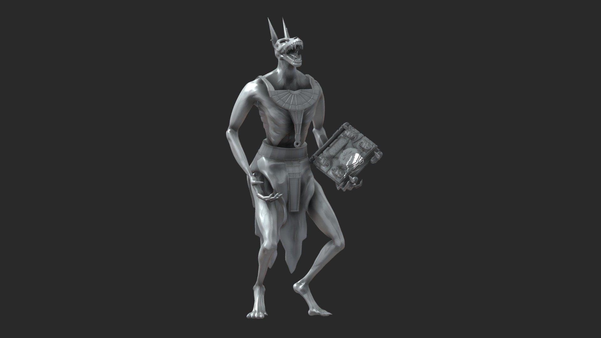 Anubis - 3D model by KarolinaP [4d1ecbc] - Sketchfab