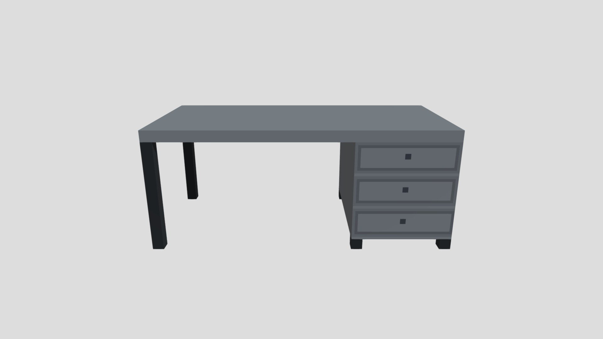 Low Poly Office Desk - Download Free 3D model by Spinniest (@blahgoh ...