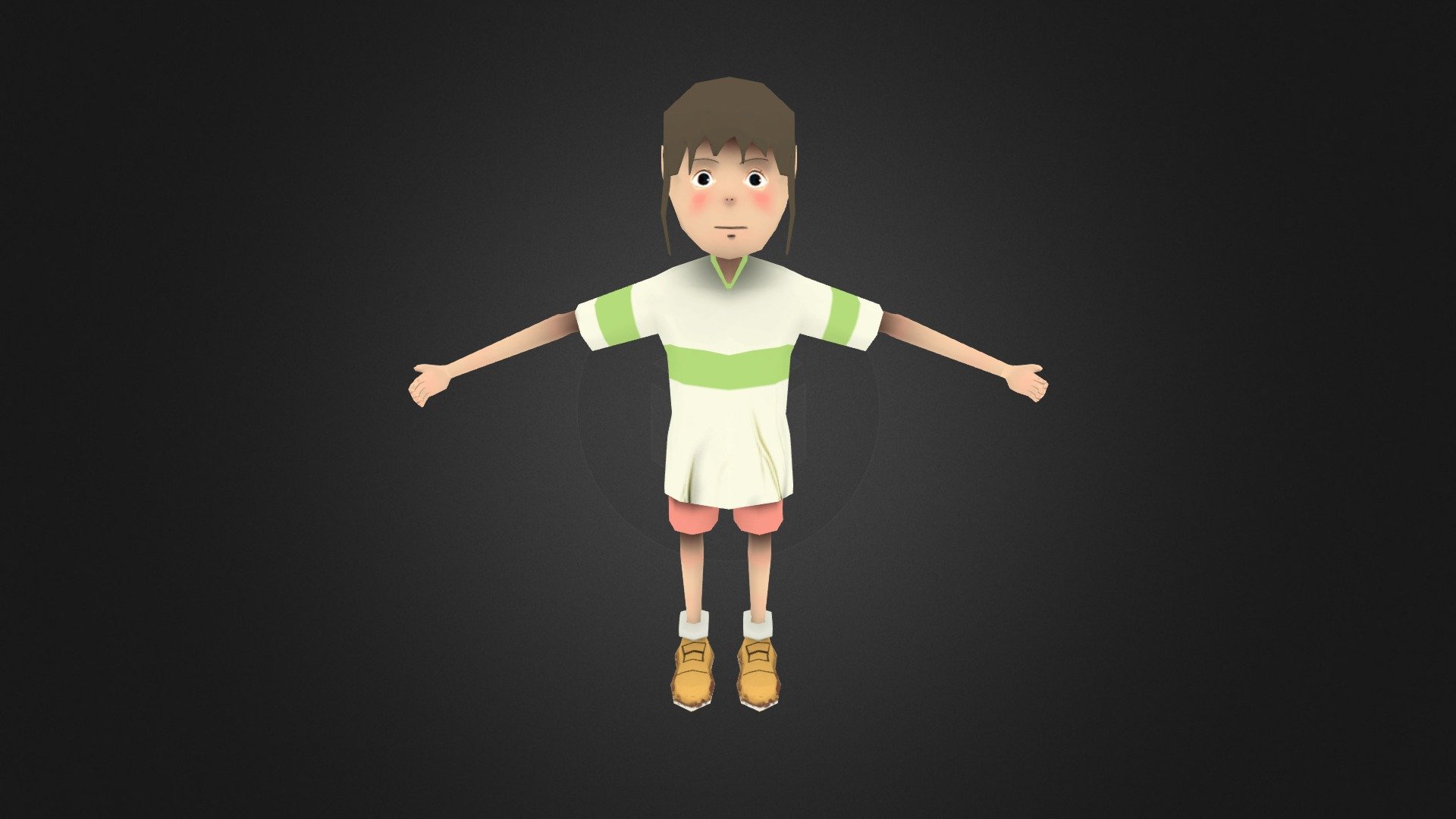 Chihiro Low poly - 3D model by quentin.lebastard [4d245fe] - Sketchfab