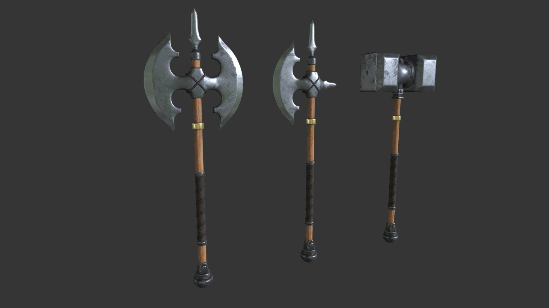 Nordic Weapons Pack: Big weapons - Buy Royalty Free 3D model by ...