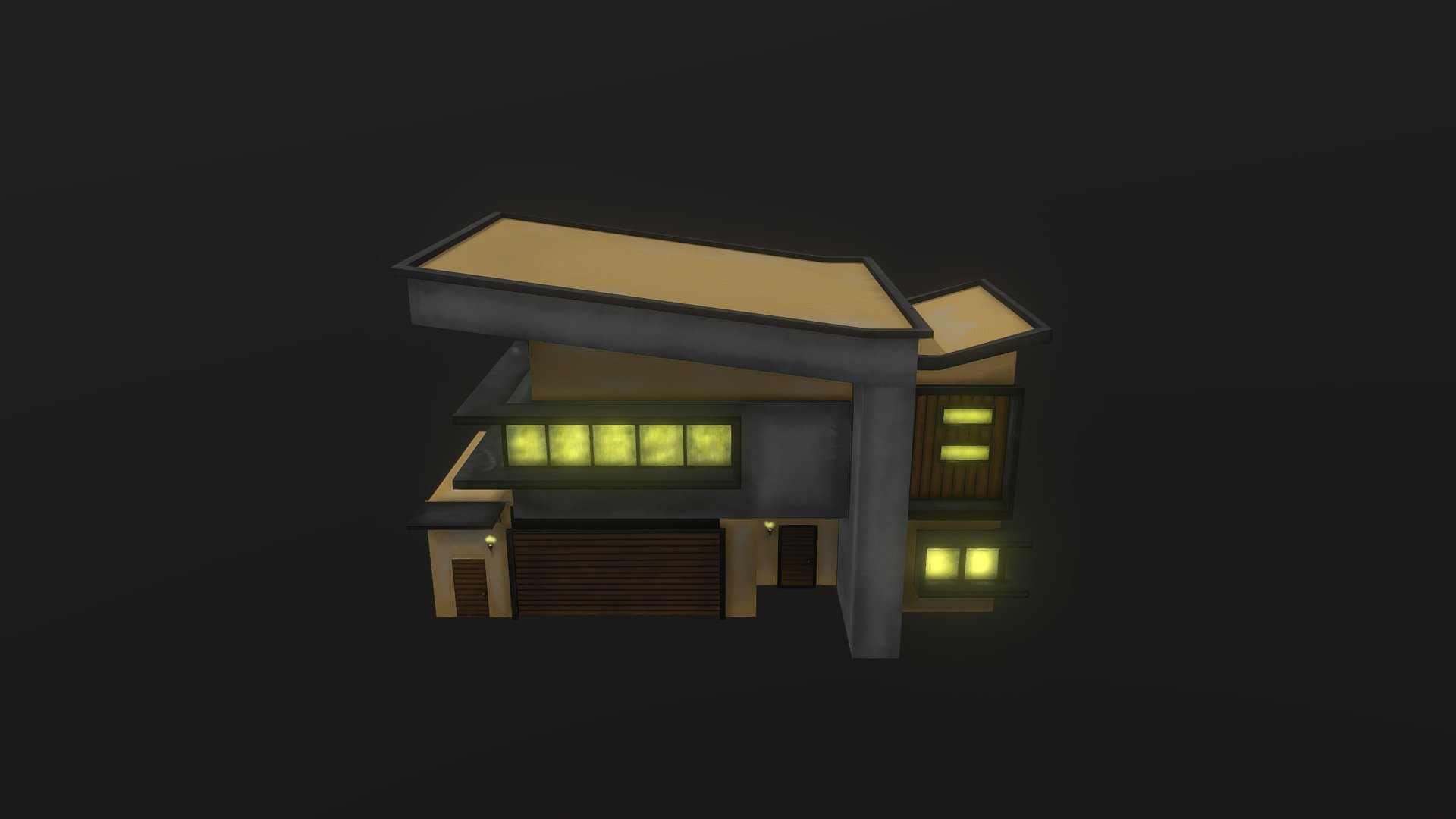Hand painted house - 3D model by Lucas___Ramon [4d252e1] - Sketchfab