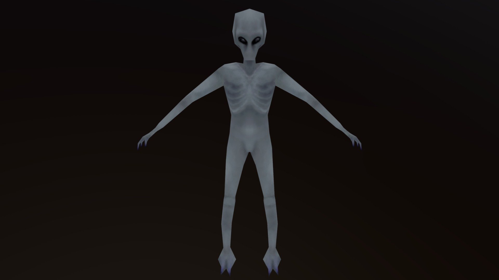 PS1/Low Poly Grey Alien - Download Free 3D model by Jellypack [4d29565 ...
