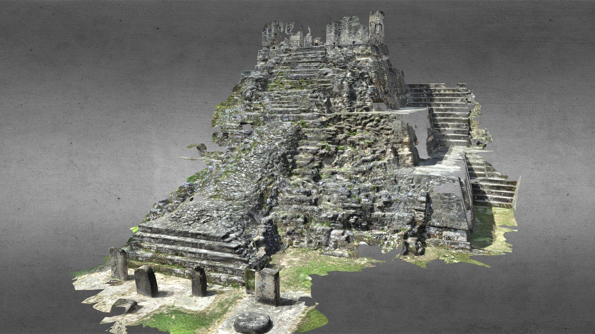 Templo34, Tikal - Download Free 3D model by komatsu.ngas [4d2a26c ...