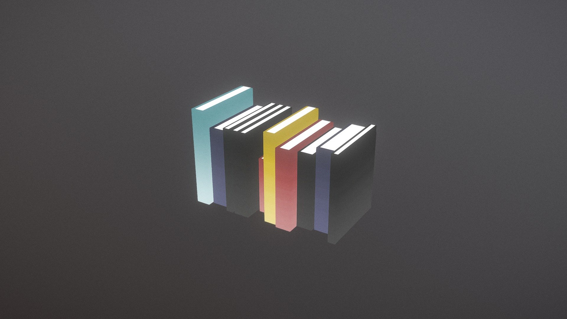Books - 3D model by bevans104 [4d2bbe6] - Sketchfab