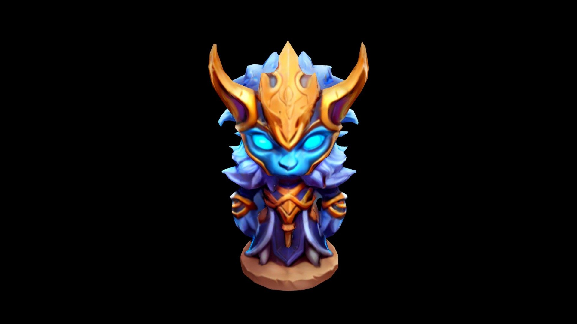"Symmetric Electric Blue Guardian The Decal of P - Download Free 3D ...