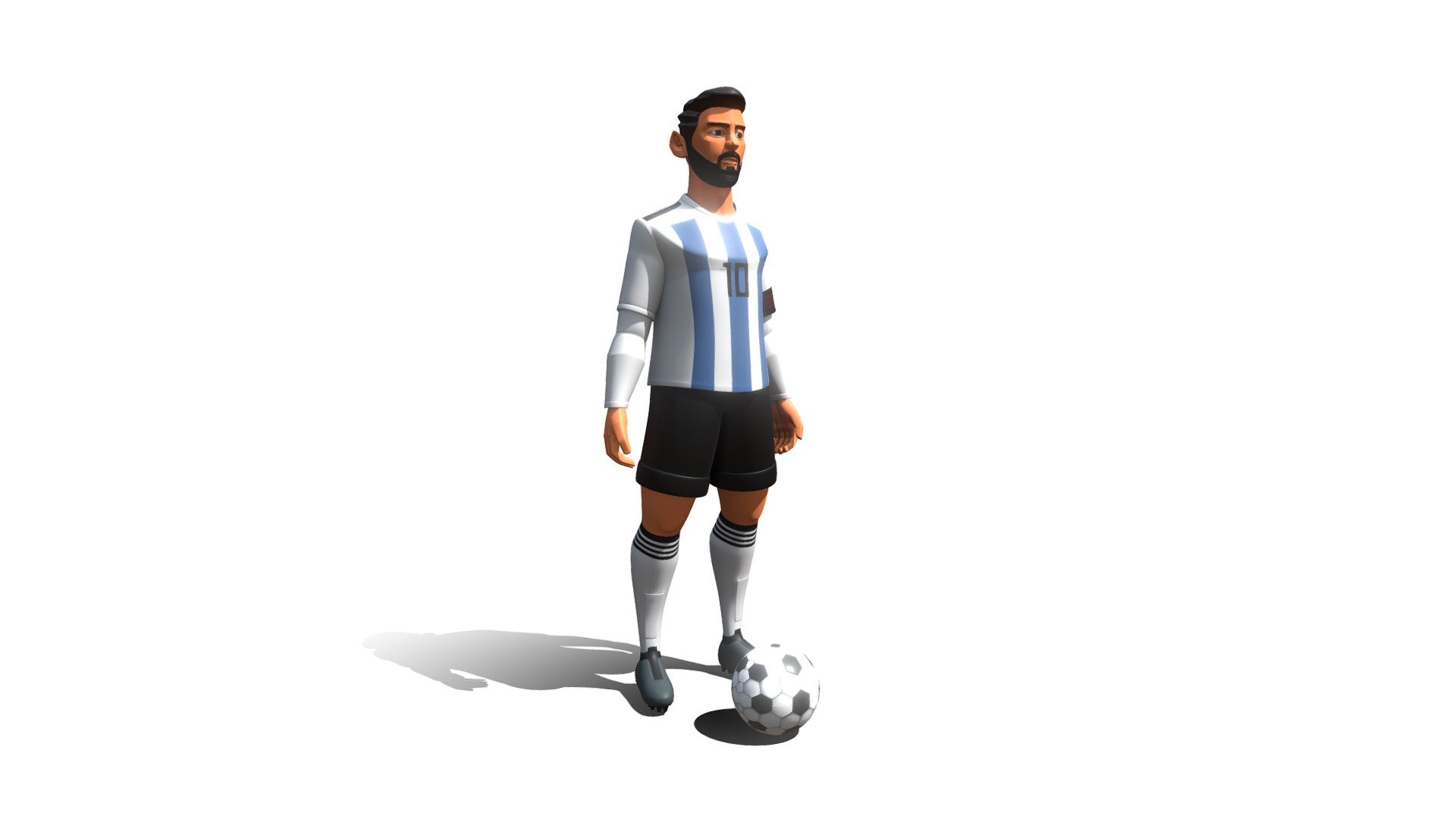 3D Character | Football Player - 3D model by Information Transformation ...