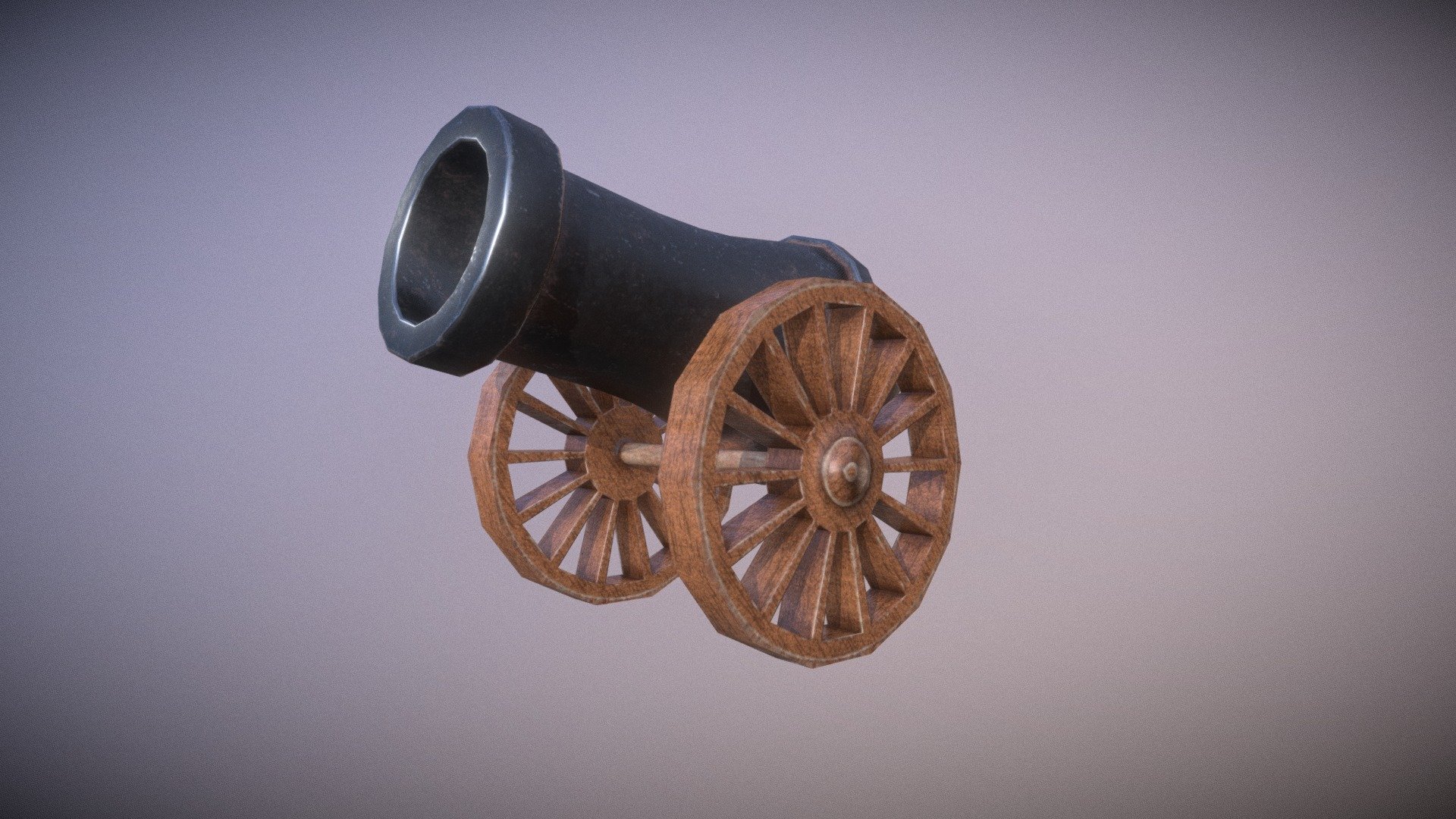 Stylized Cannon Low-poly 3D Model - Buy Royalty Free 3D model by omar ...