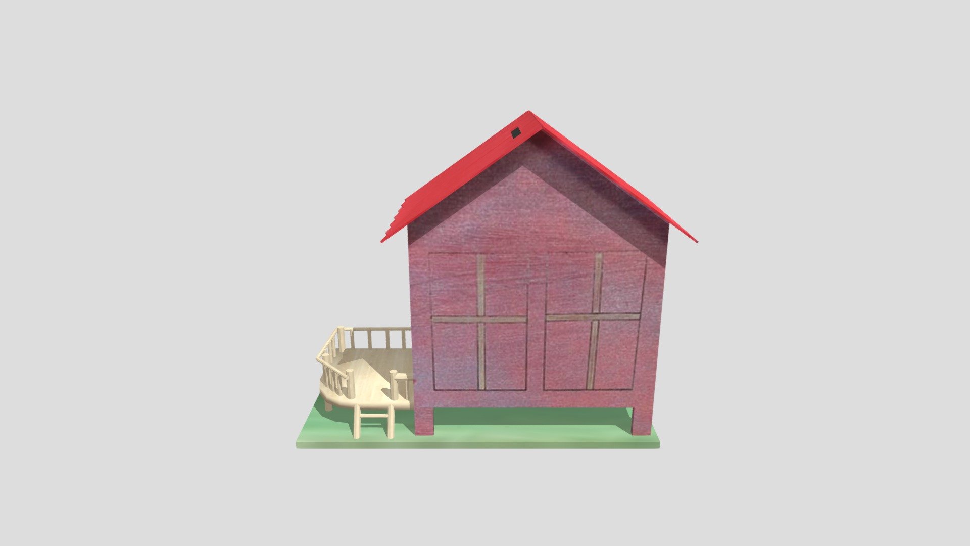 Tabung Rumah Kampung - Download Free 3D model by eeelabvisual [4d35018 ...