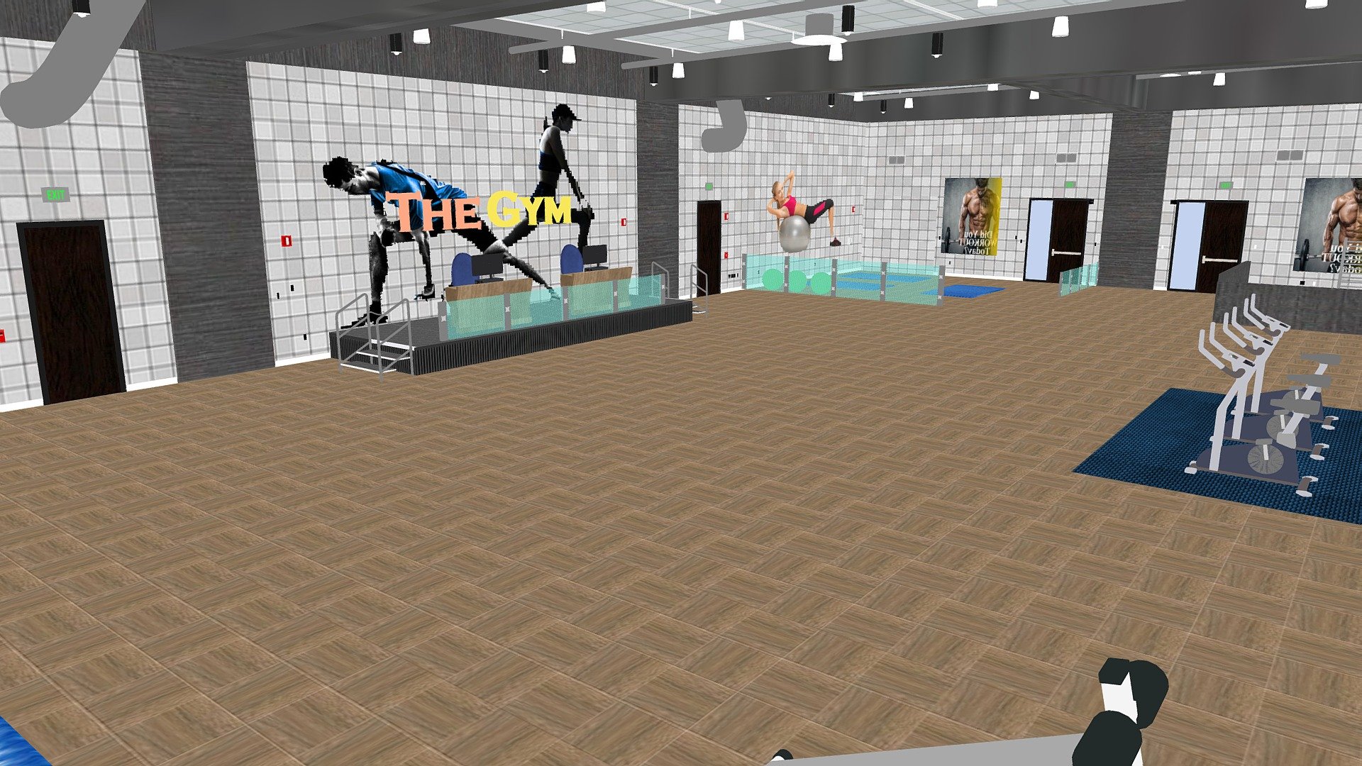gym - 3D model by zaidi40621 (@xaidi40621) [4d357e4] - Sketchfab