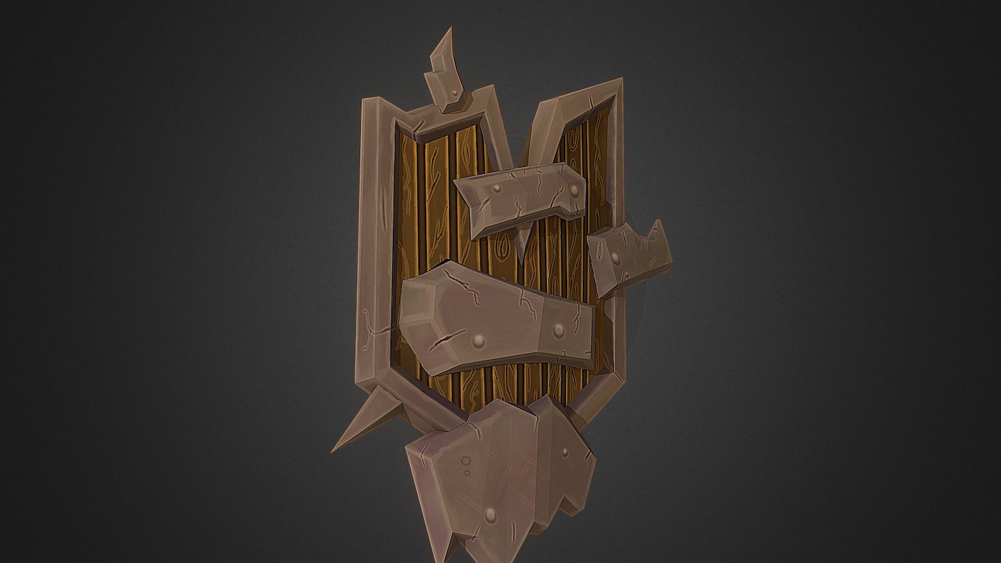 Hand Painted Shield - 3D model by Thiago Ferraro (@thiagoferraro ...