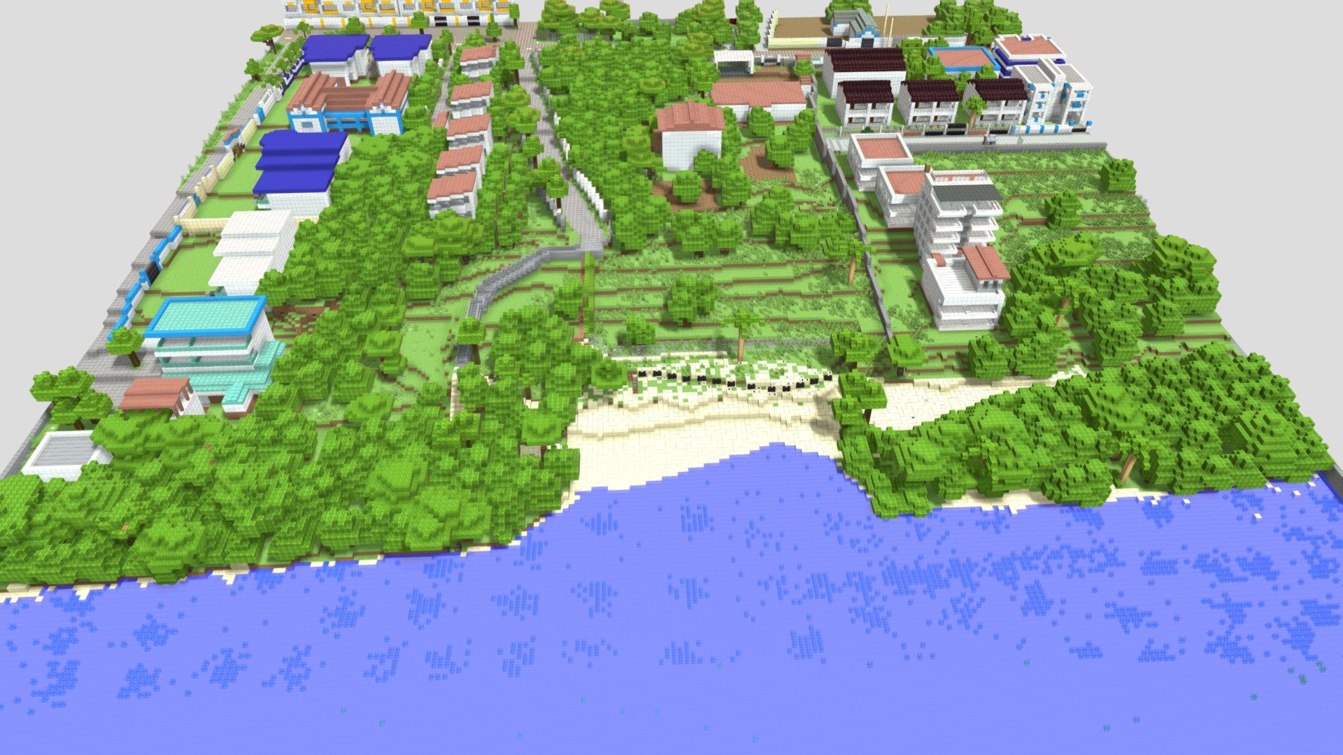 Tudor Beach - 3D model by Block by Block (@blockbyblock) [4d37c36 ...