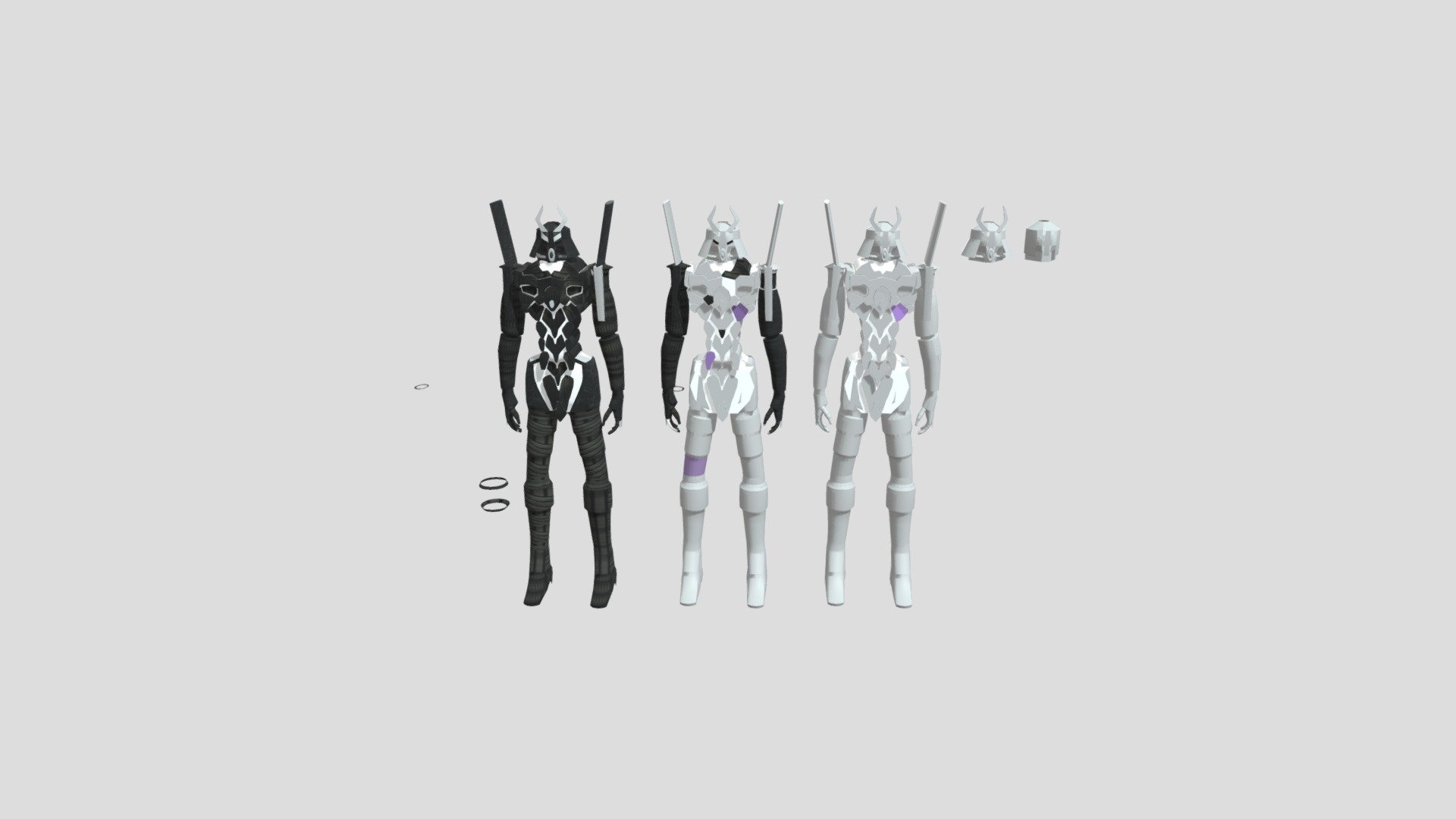 Cyberpunk-Samuri armour - 3D model by iudexi [4d38dfd] - Sketchfab