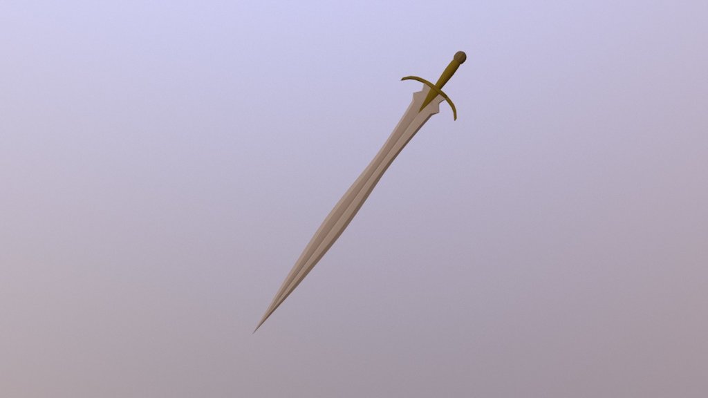 Low-Poly Sword Design in Maya - 3D model by Laura Wollner ...