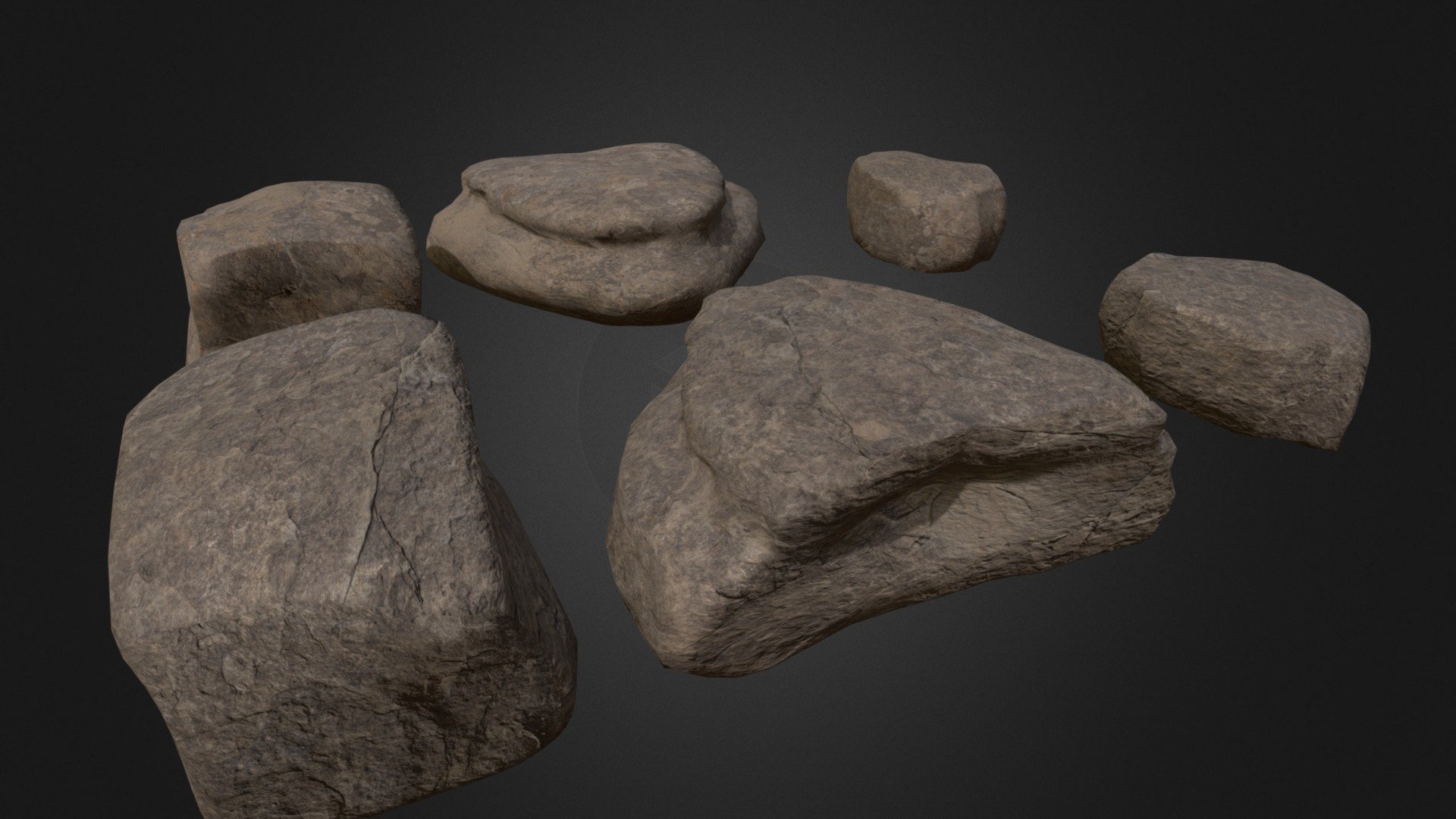 Rocks Variants - Download Free 3D model by RBG_illustrations [4d393cc ...