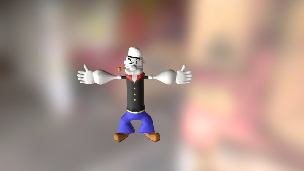 Popeye - 3D model by konigkristof [4d3d139] - Sketchfab