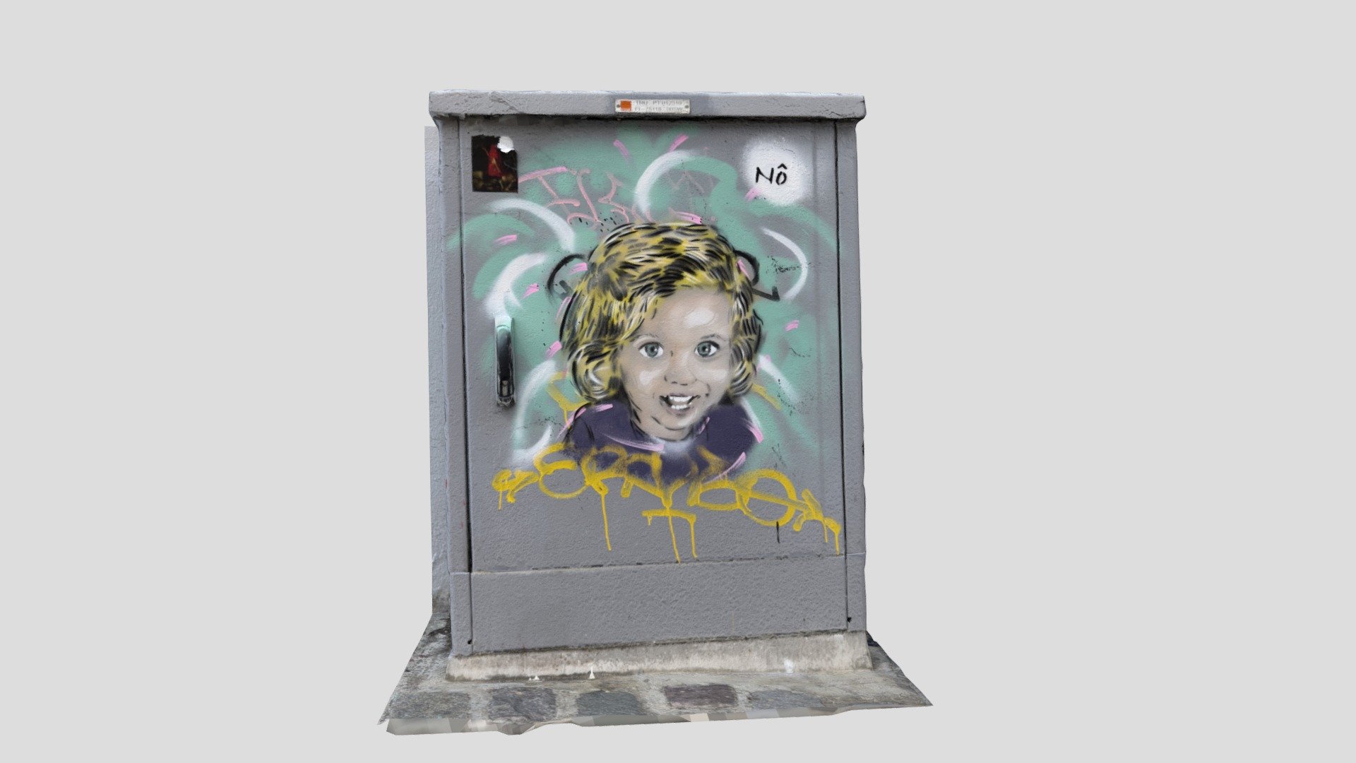 streetart box graffiti by No - 3D model by Specimen 3D (@specimen3d ...
