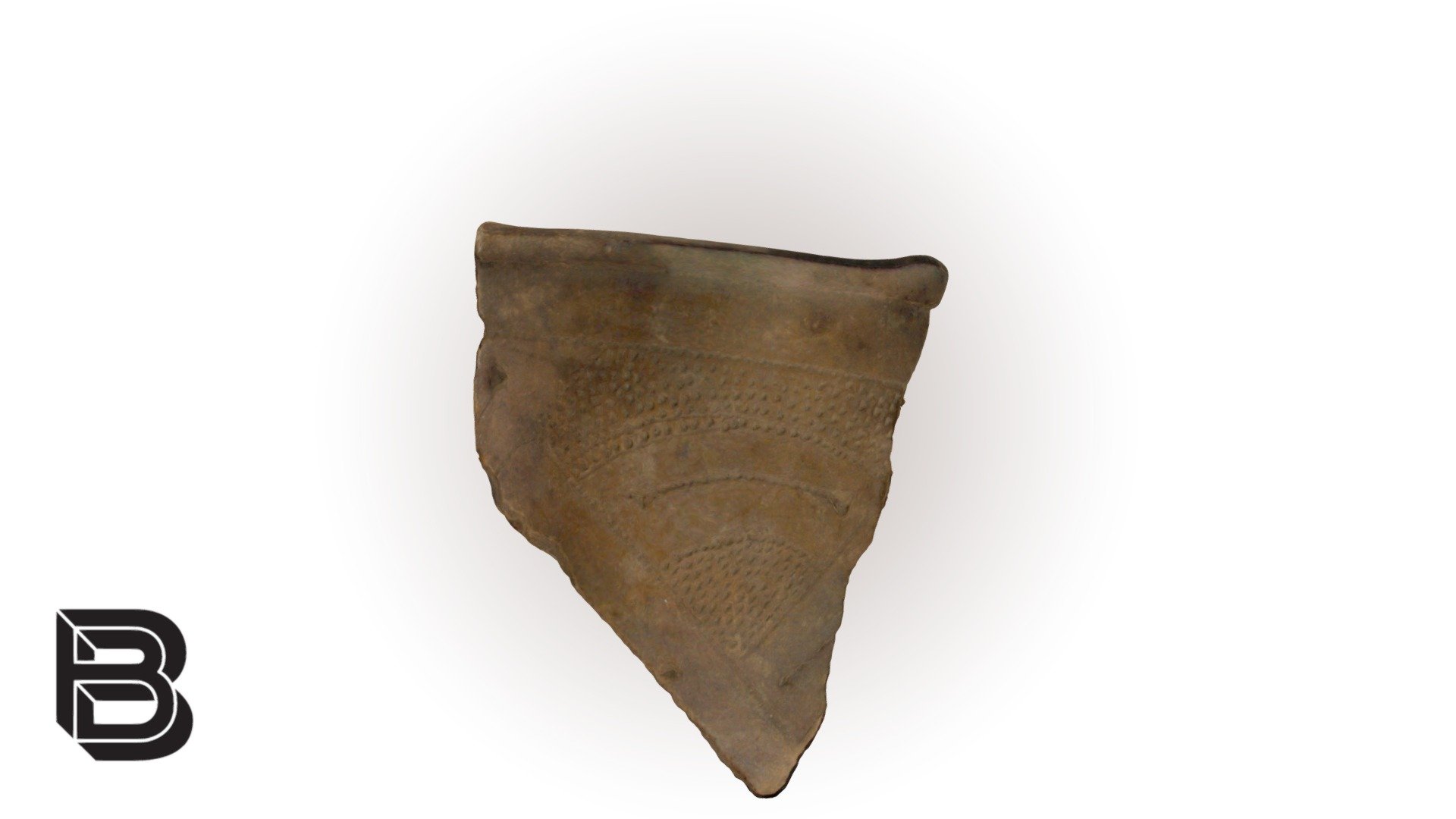 Pottery Sherd - Punctate - 3D model by The Bishop Museum of Science and ...