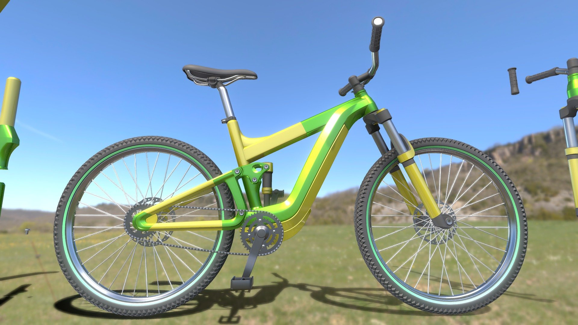 E-Bike (WIP-4) Test Animation - 3D model by VIS-All-3D (@VIS-All ...