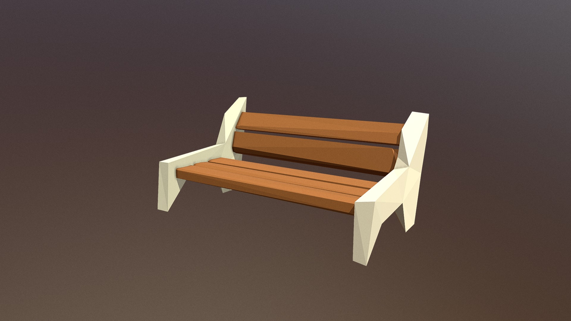 Low-Poly Bench - Download Free 3D model by dvnc.tech [4d41e9a] - Sketchfab
