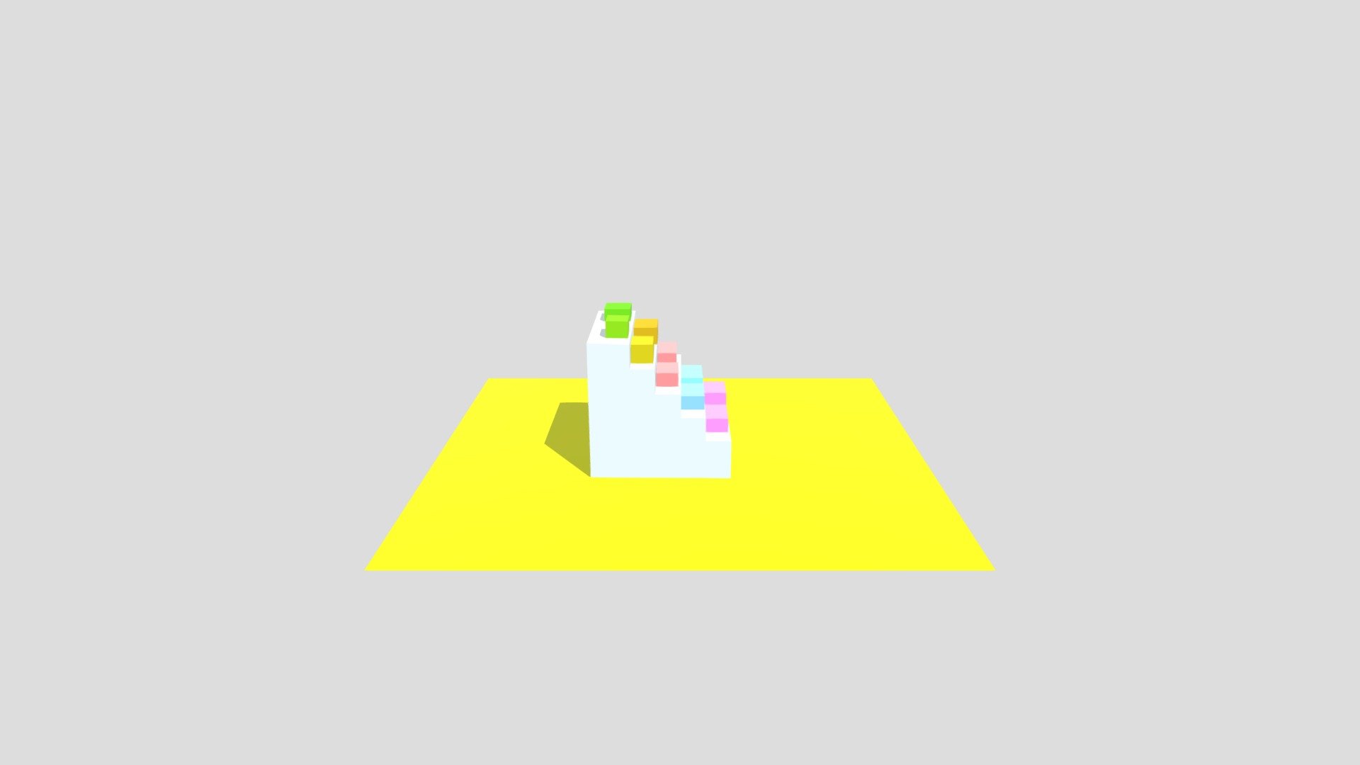 Boxes are placed in steps - 3D model by Mohammed Saaqib (@mdsaaqib ...