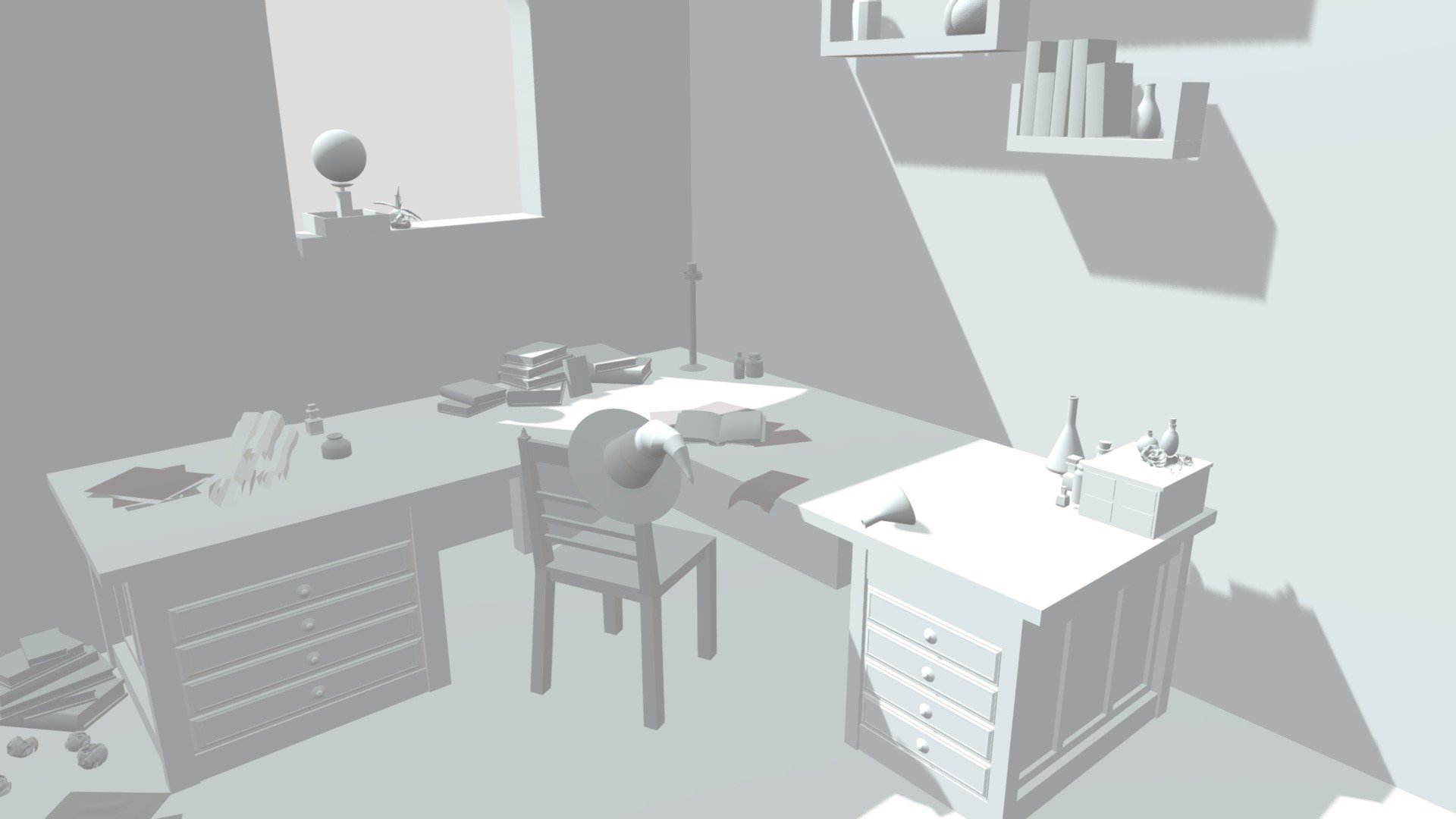 Wizard Desk - 3D model by Lazy_Hope (@Lazy.hope) [4d460a7] - Sketchfab