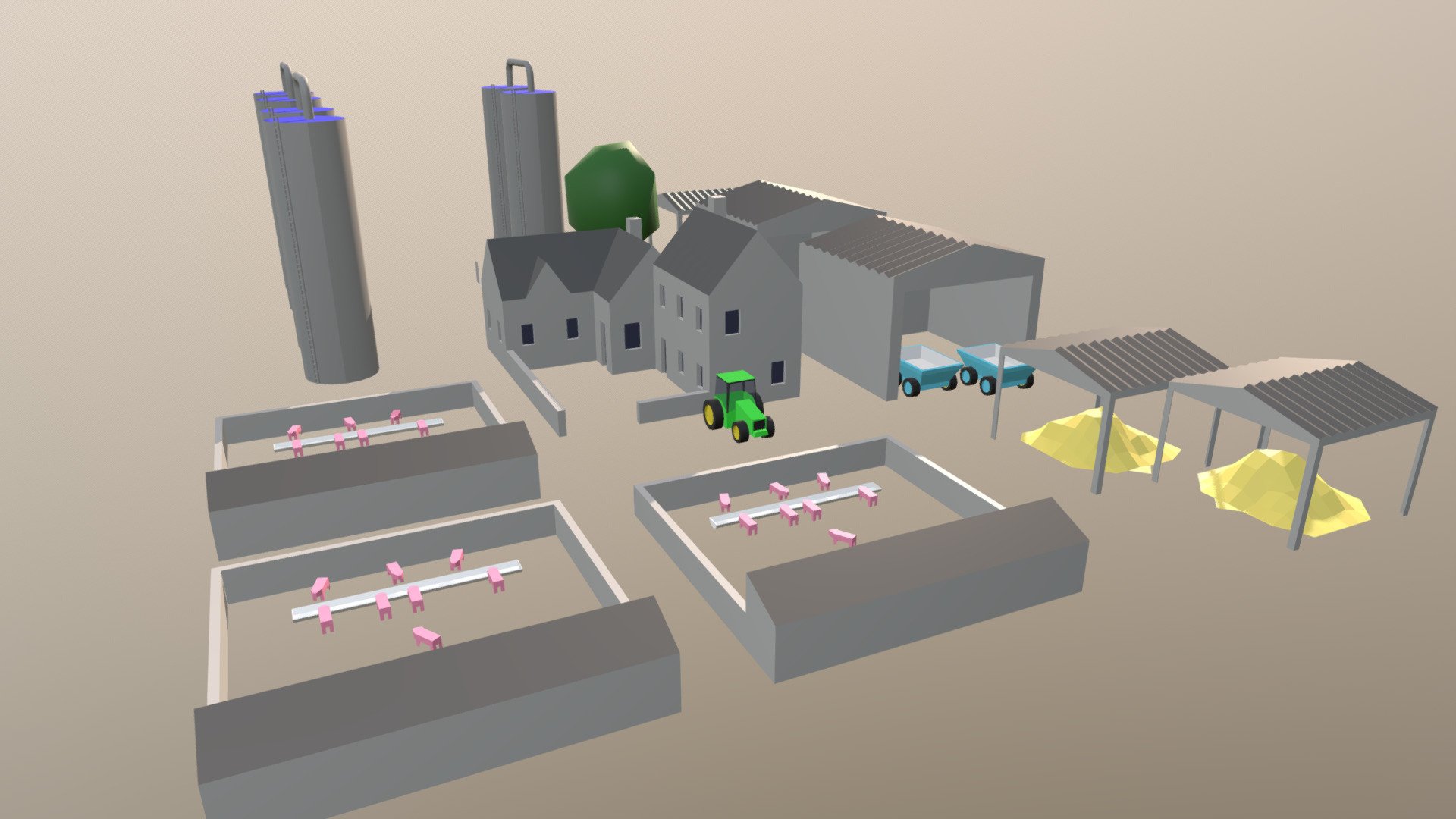 Farm - 3D model by alexdawn [4d4776c] - Sketchfab