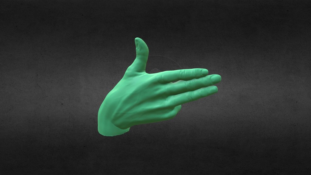 Maltese Sign Language 'għ' - 3D model by Bruno De Maeyer (@ohne ...