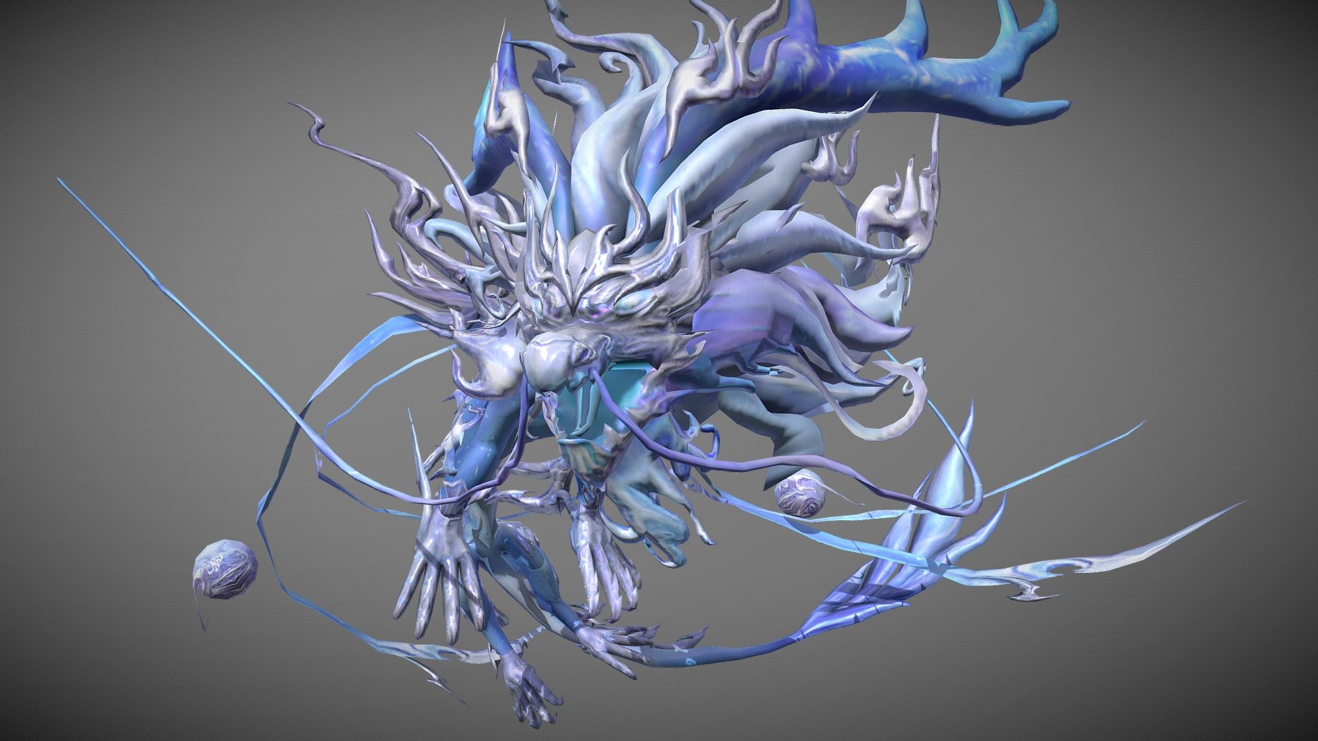 Ice Dragon - 3D model by Ryuism (@Ryuism_) [4d4b209] - Sketchfab