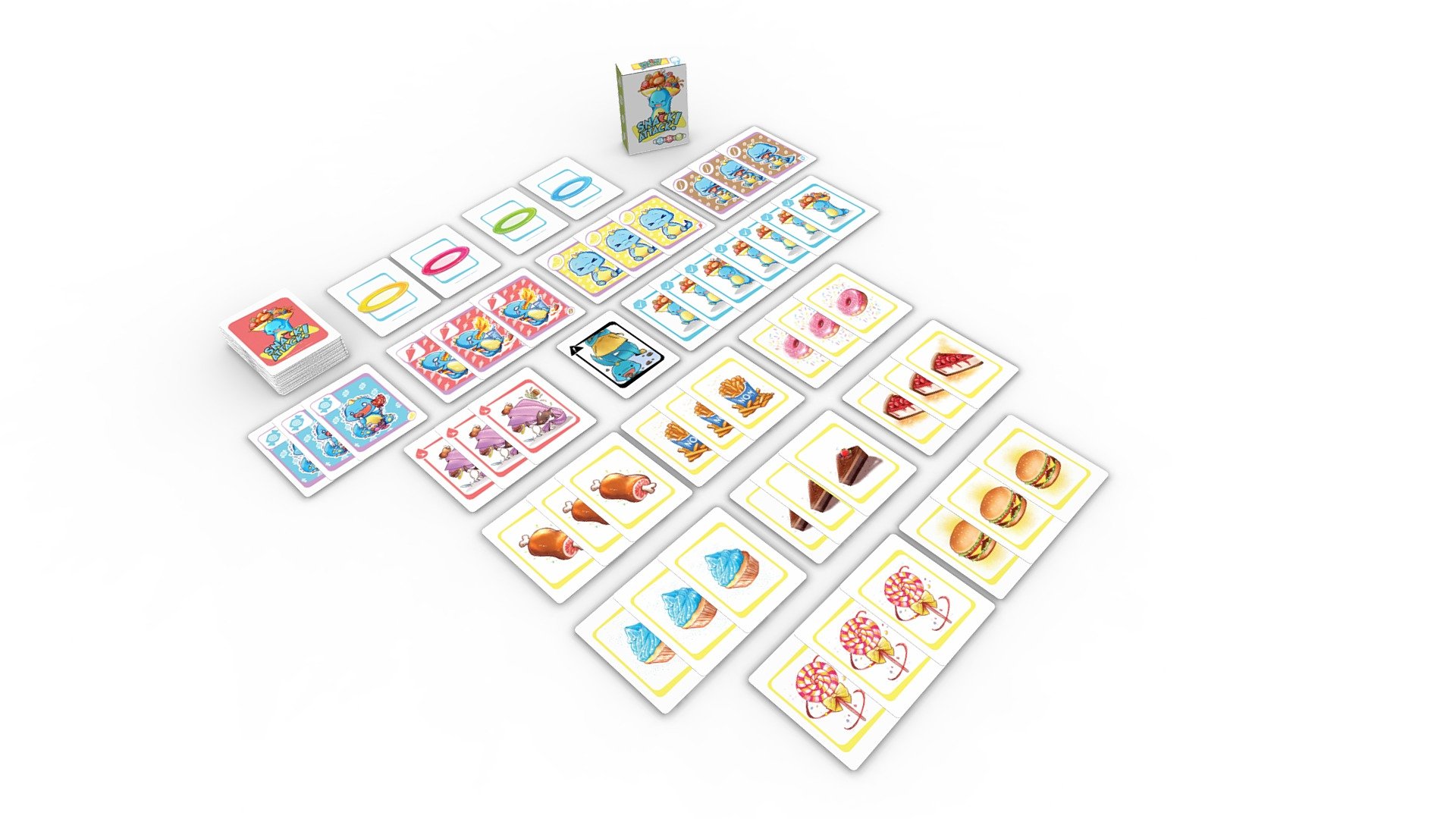 Snack Attack! Deck Box and All Cards - Download Free 3D model by ...