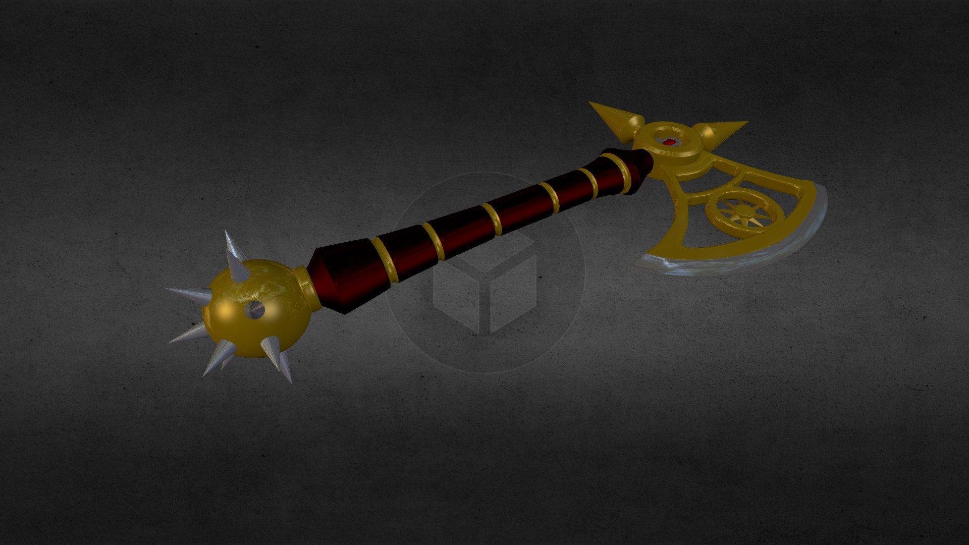 Gold Axe - 3D model by stevenjg100 [4d4bda6] - Sketchfab