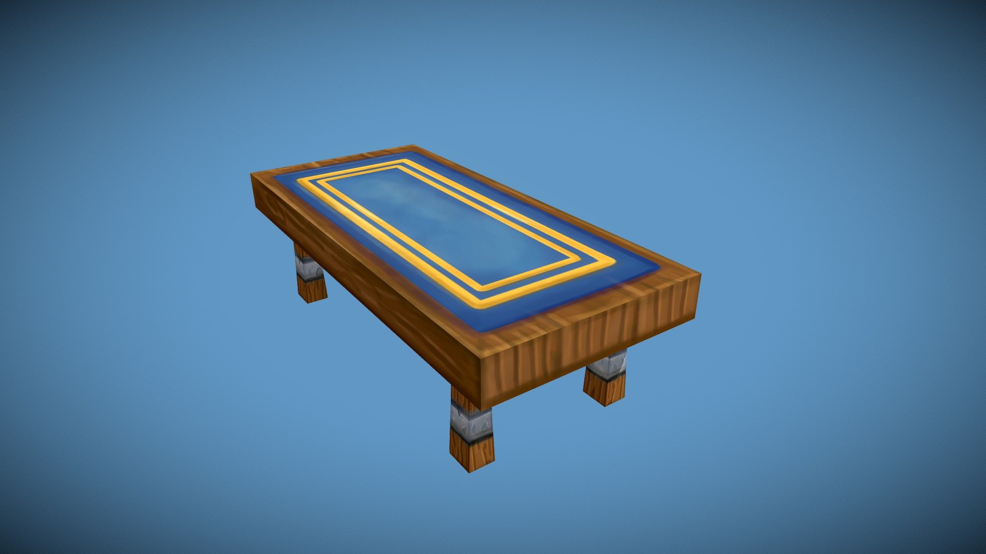 Proptober Day 10: Hand Painted Wooden Tabletop - Download Free 3D model ...