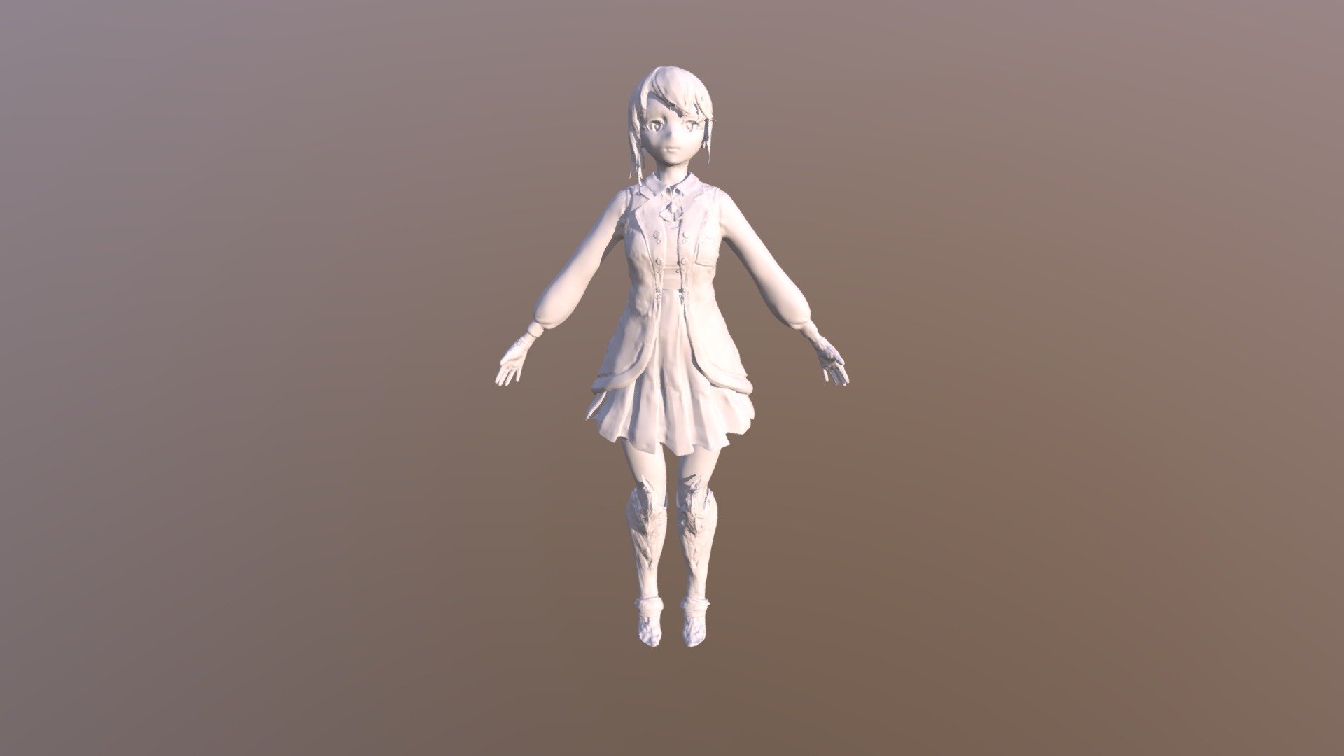 School girl - 3D model by zeniya [4d4e71d] - Sketchfab