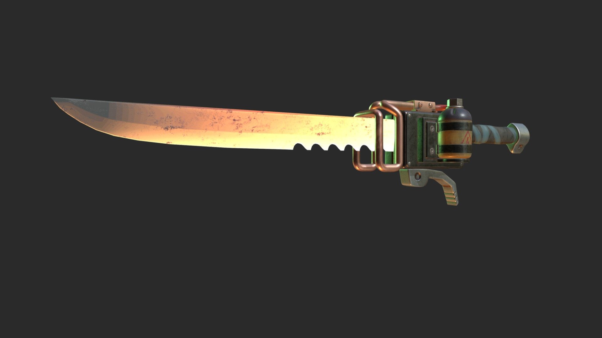 Scifi Heated Blade - Game Optimized Model WIP - 3D model by Carolynn ...