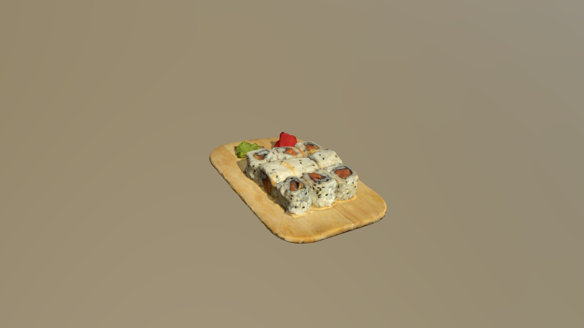 Sushi sake maki - 3D model by ameal [4d4f196] - Sketchfab