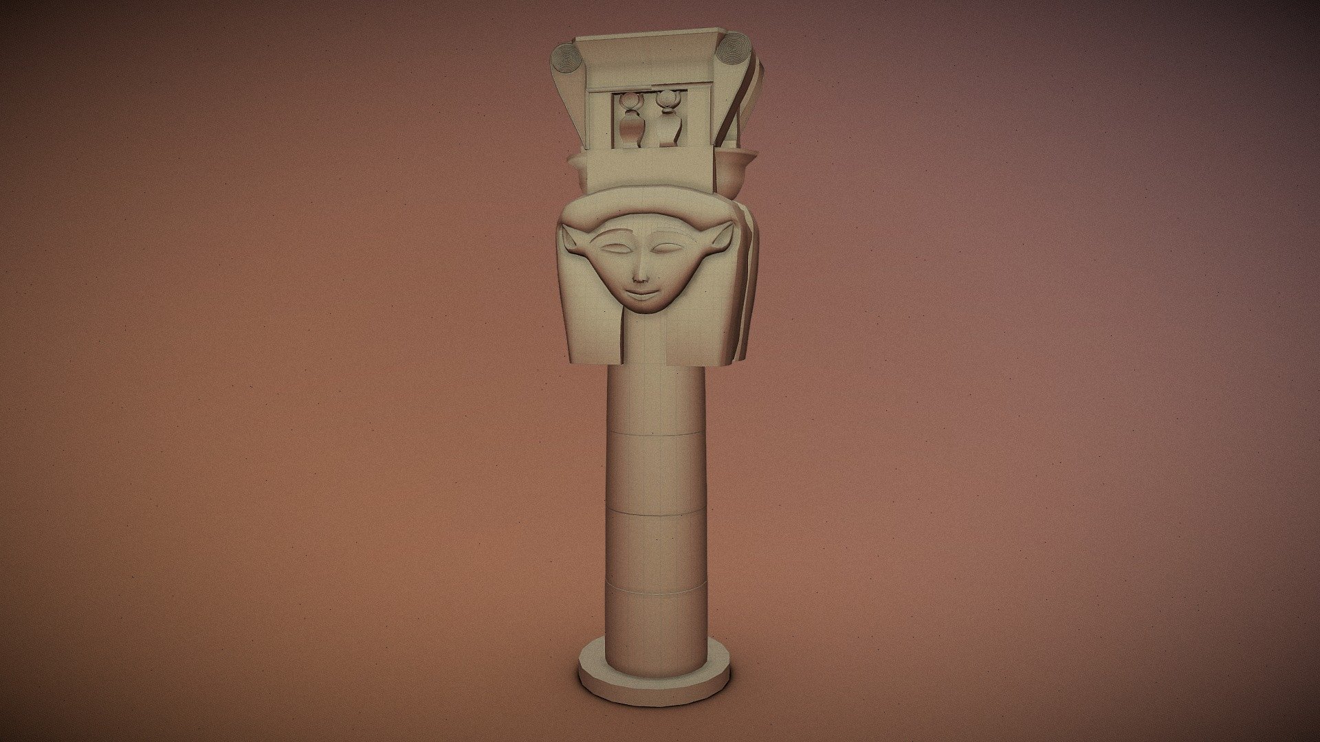 Column Hathor - 3D model by Blancamaeso [4d51a57] - Sketchfab