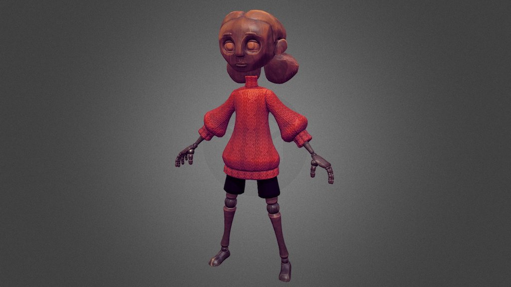 Puppet Girl - 3D model by Spakewl [4d549eb] - Sketchfab